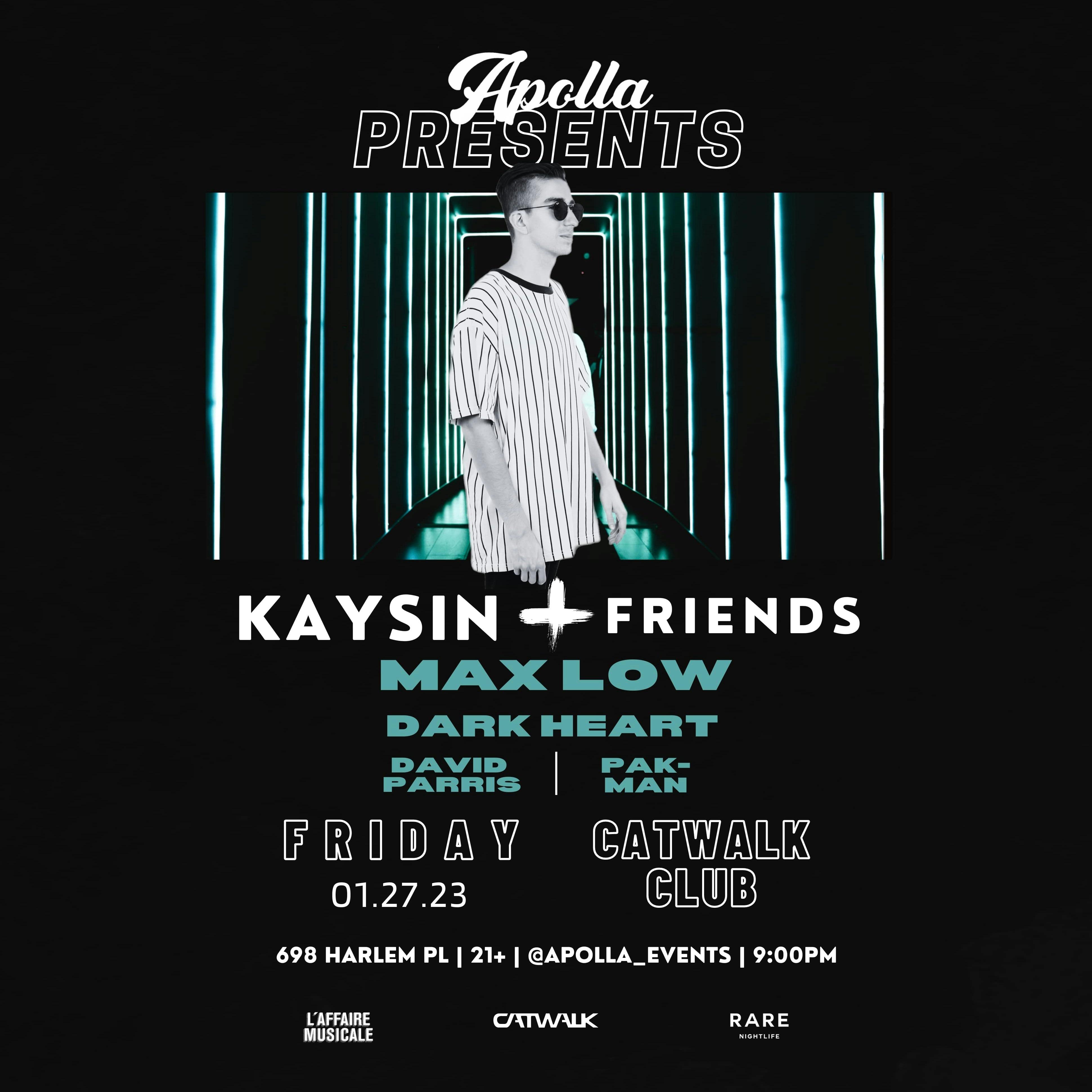 Apolla Presents: Kaysin + friends at The Catwalk on Jan 27, 2023 ...