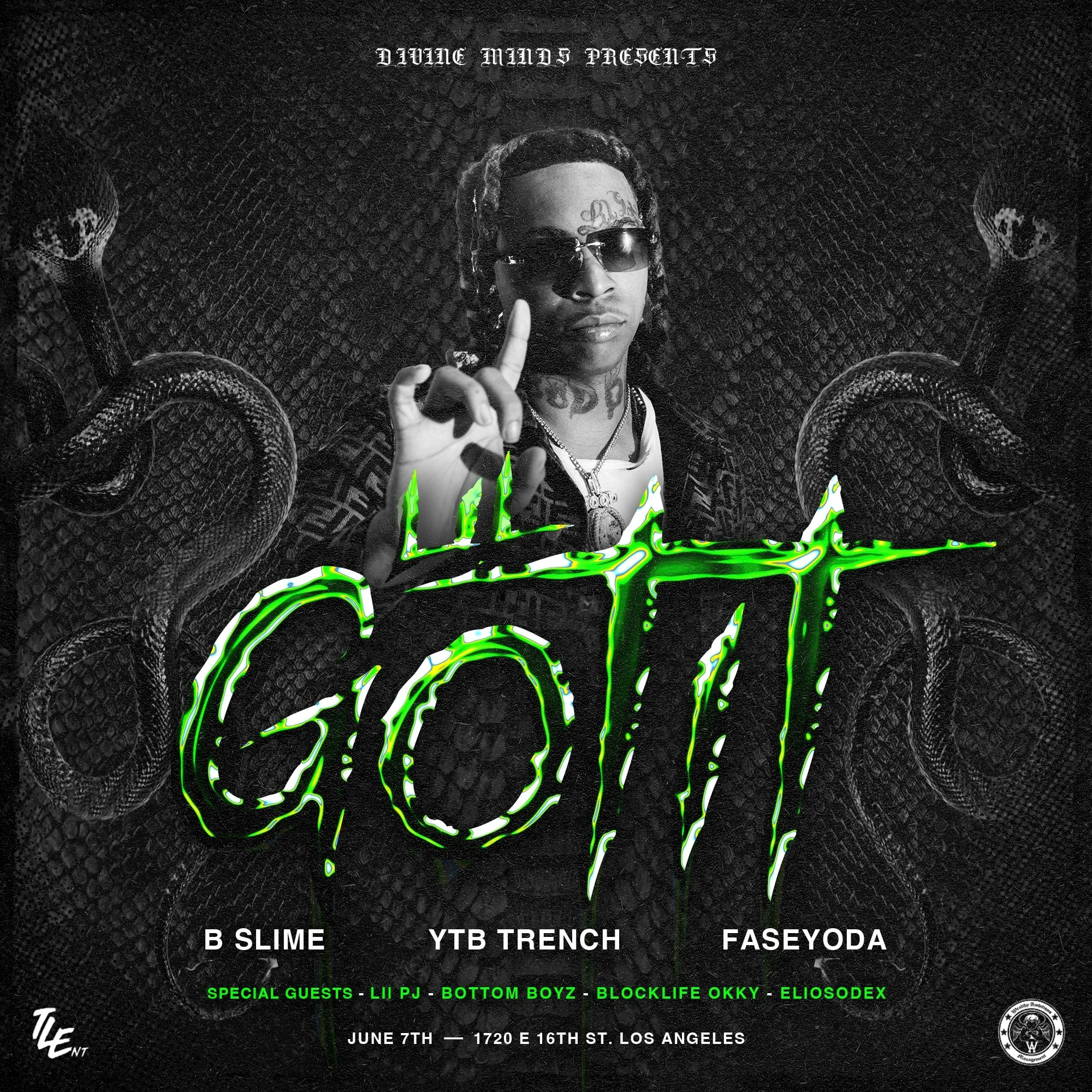 Lil Gotit, B Slime, YTB Trench, FaseYoda at 1720 on Jun 07, 2023 ...