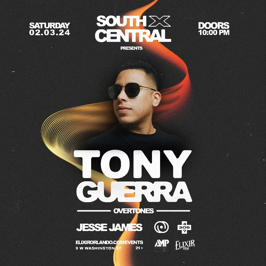 Tony Guerra: Orlando Bilhetes | $ 30,71 | 3 de fev. @ Elixir Orlando ...