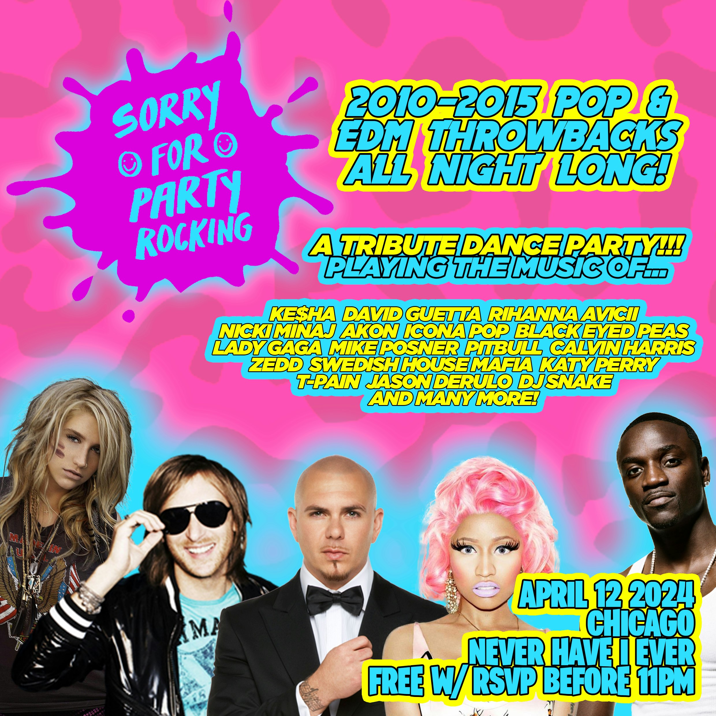 Sorry For Party Rocking (2010-2015 Pop & EDM All Night Long!) Tickets ...