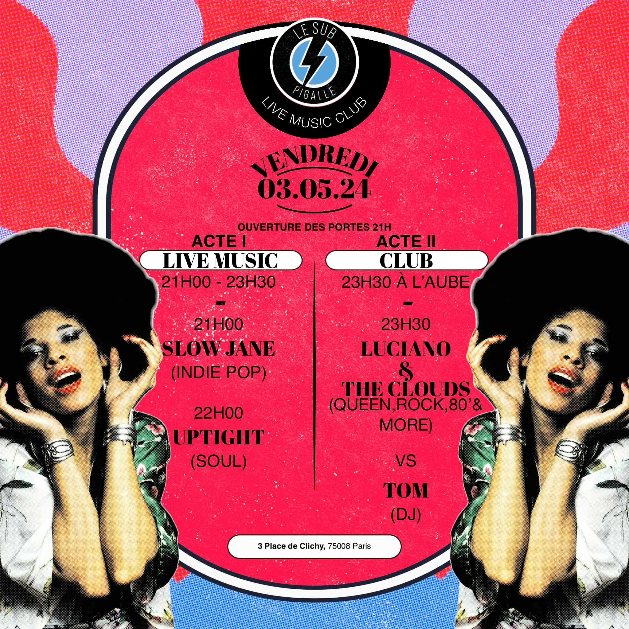 Slow Jane, Uptight, Luciano and the clouds & DJ Tickets | €11.80 | May ...