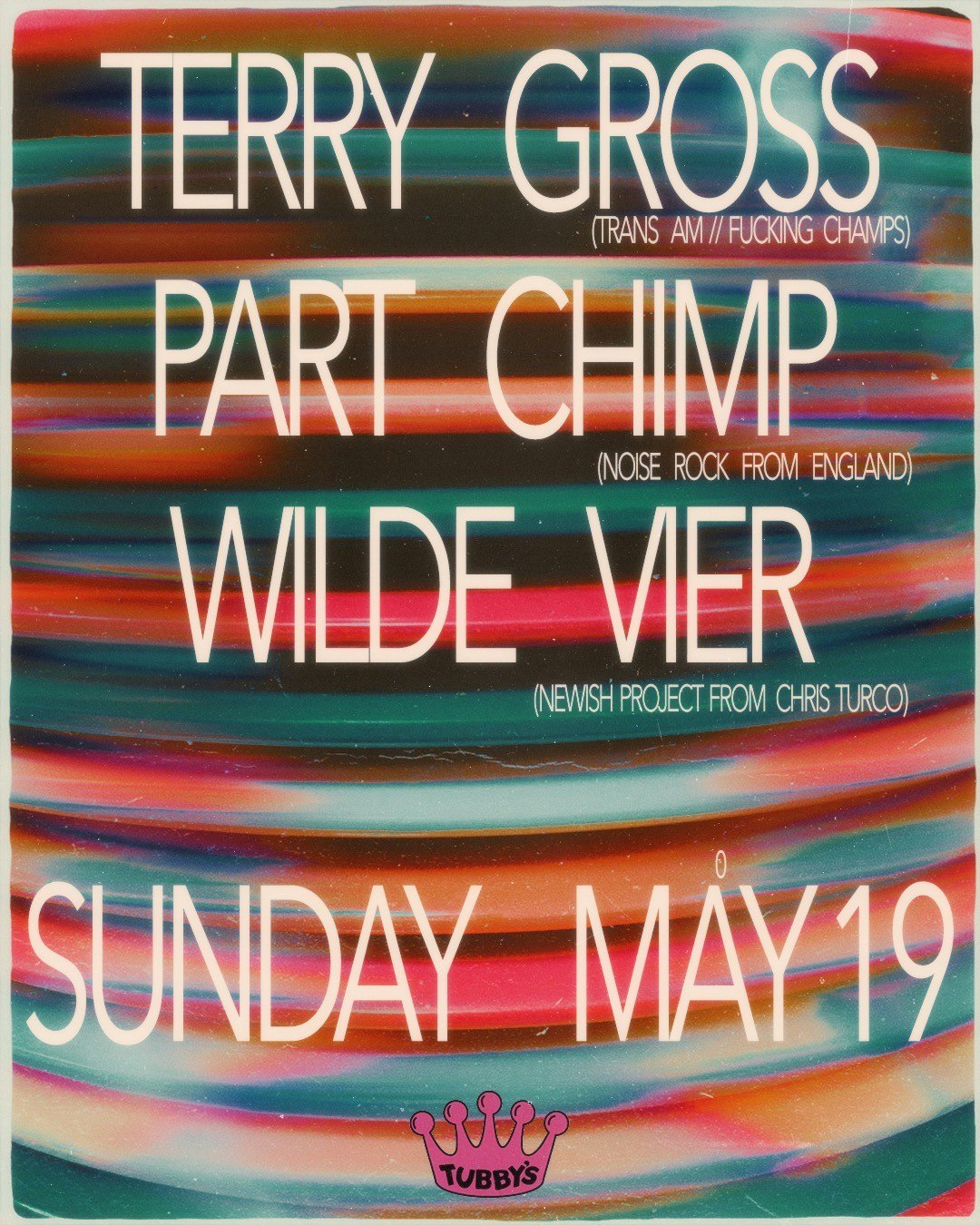 TERRY GROSS + PART CHIMP + WILDE VIER Entradas | 18,80 $ | 19 may ...