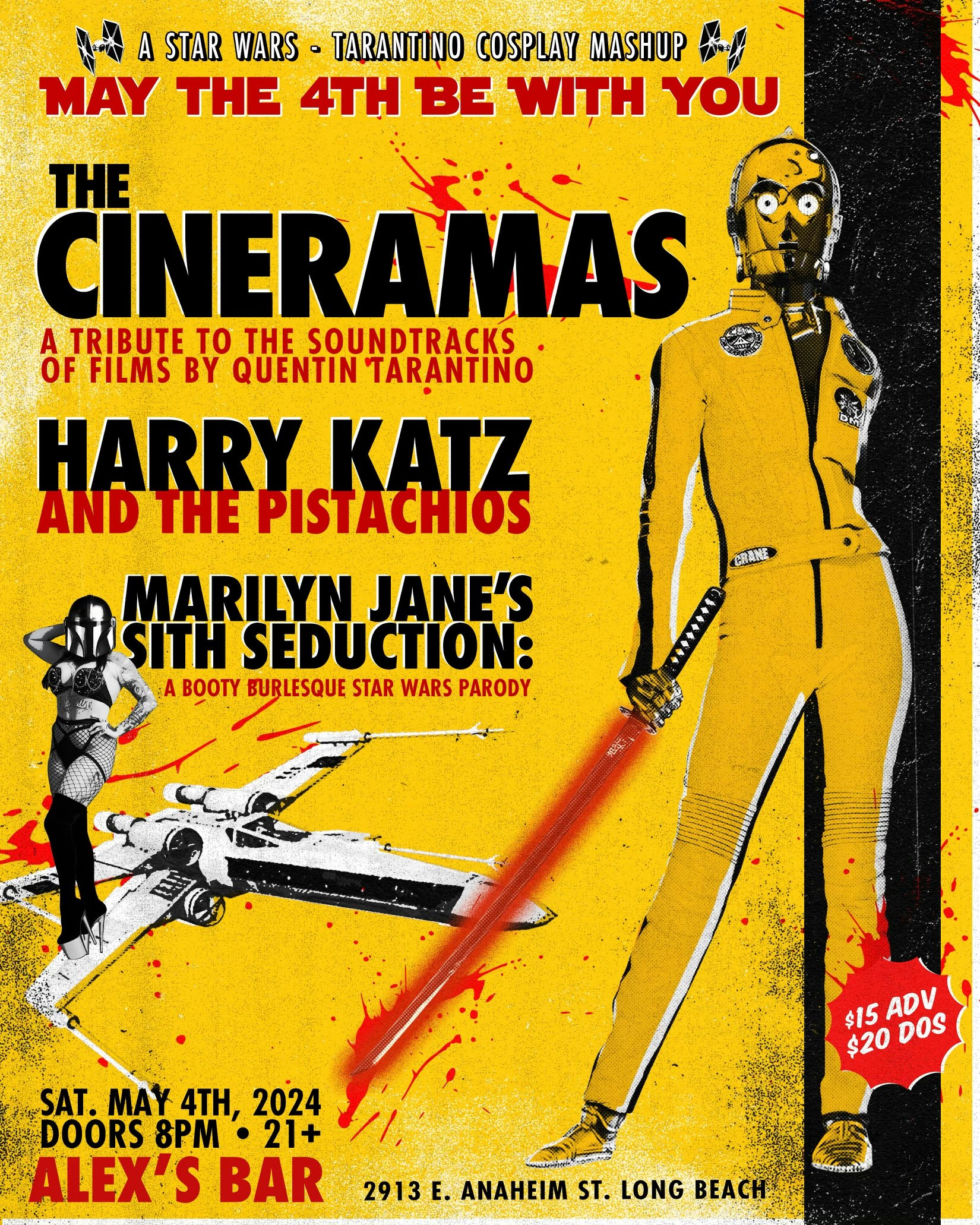 The Cineramas + Harry Katz & The Pistachios + Marilyn Jane's Sith ...