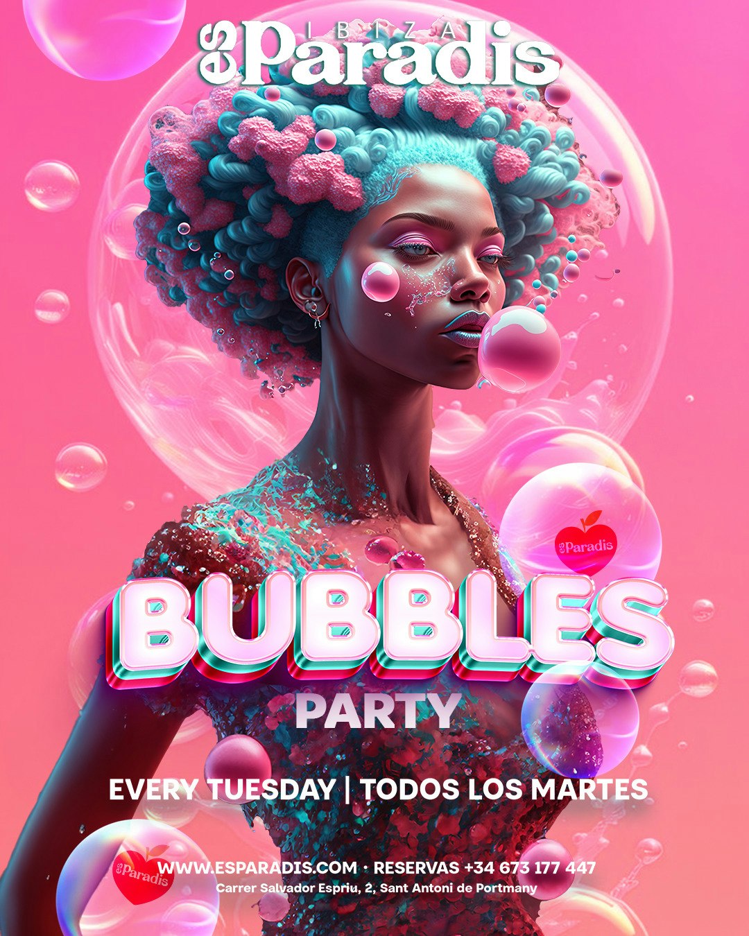 Bubbles · Foam Party x Es Paradis Tickets | 40 € | 30. Juli @ Es ...