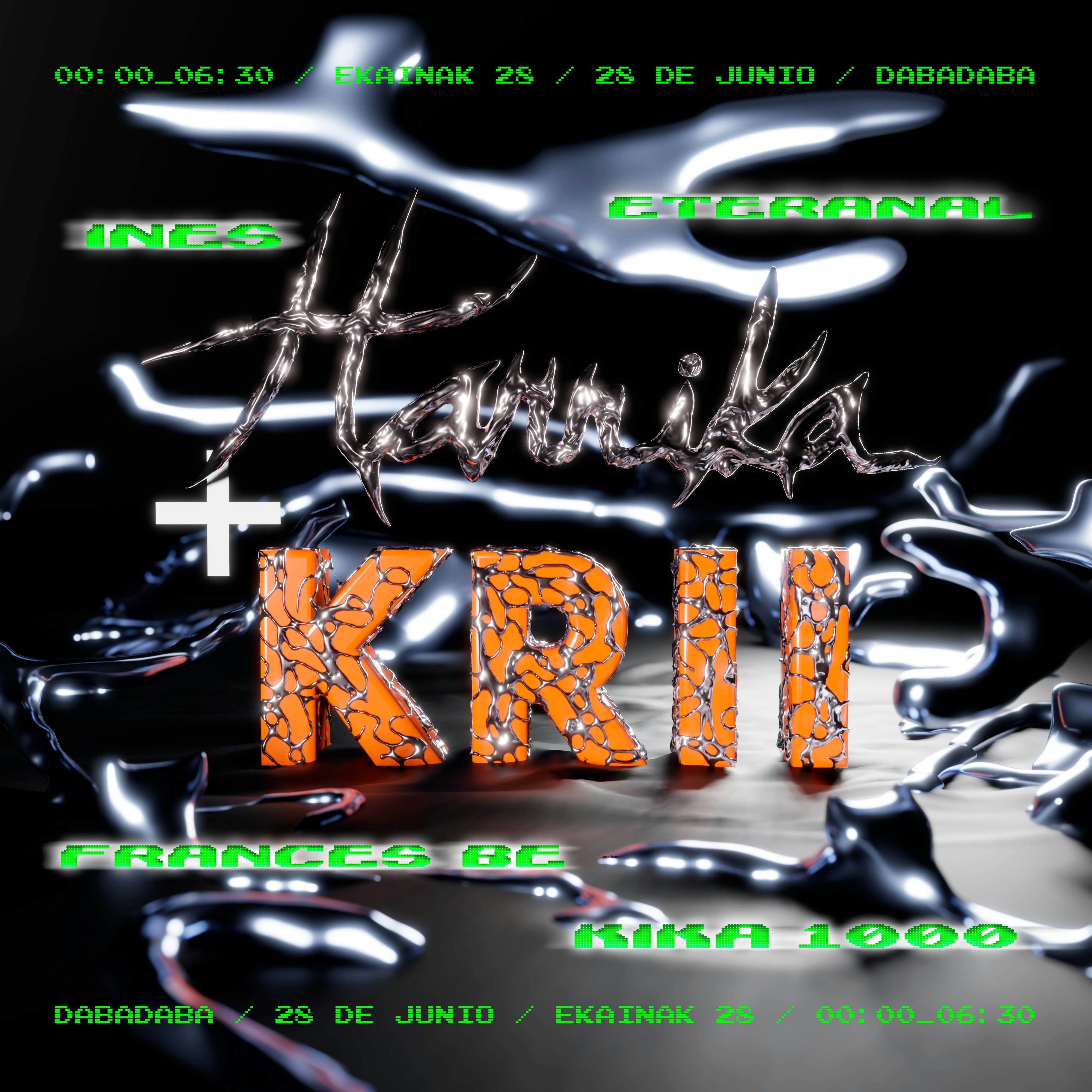 KRII + Harrika: Eteranal, Kika 1000 , Frances Be & ines Bilhetes | A ...