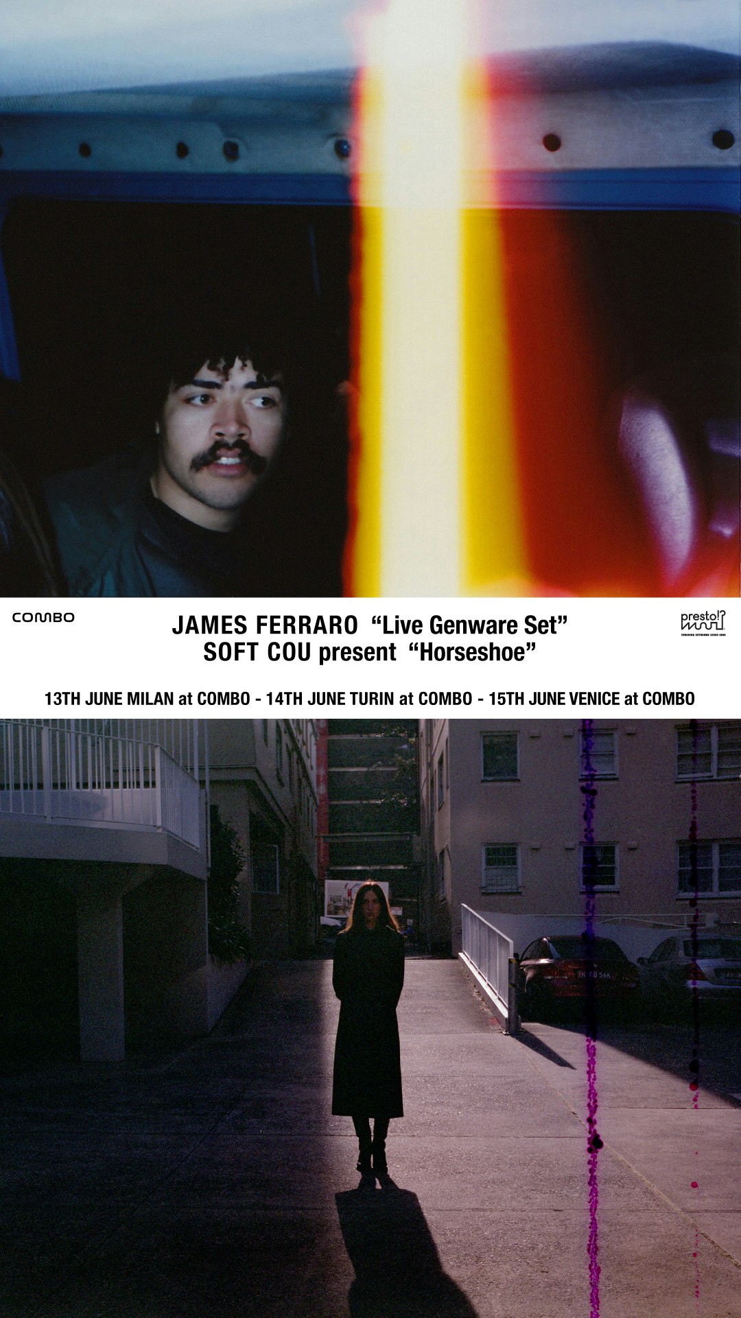 Combo x Presto!? present JAMES FERRARO/Soft Cou Biglietti | 11,50 ...