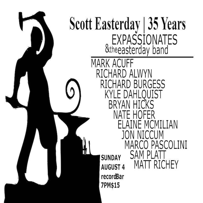 Scott Easterday: 35 Years Tickets | US$15 | Aug 4 @ recordBar, Kansas ...