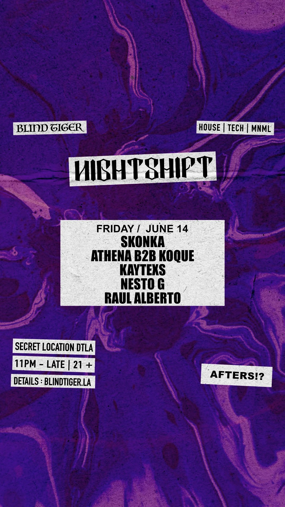 Nightshift Afterhours Bilhetes | A partir de Gratuito | 14 de jun ...