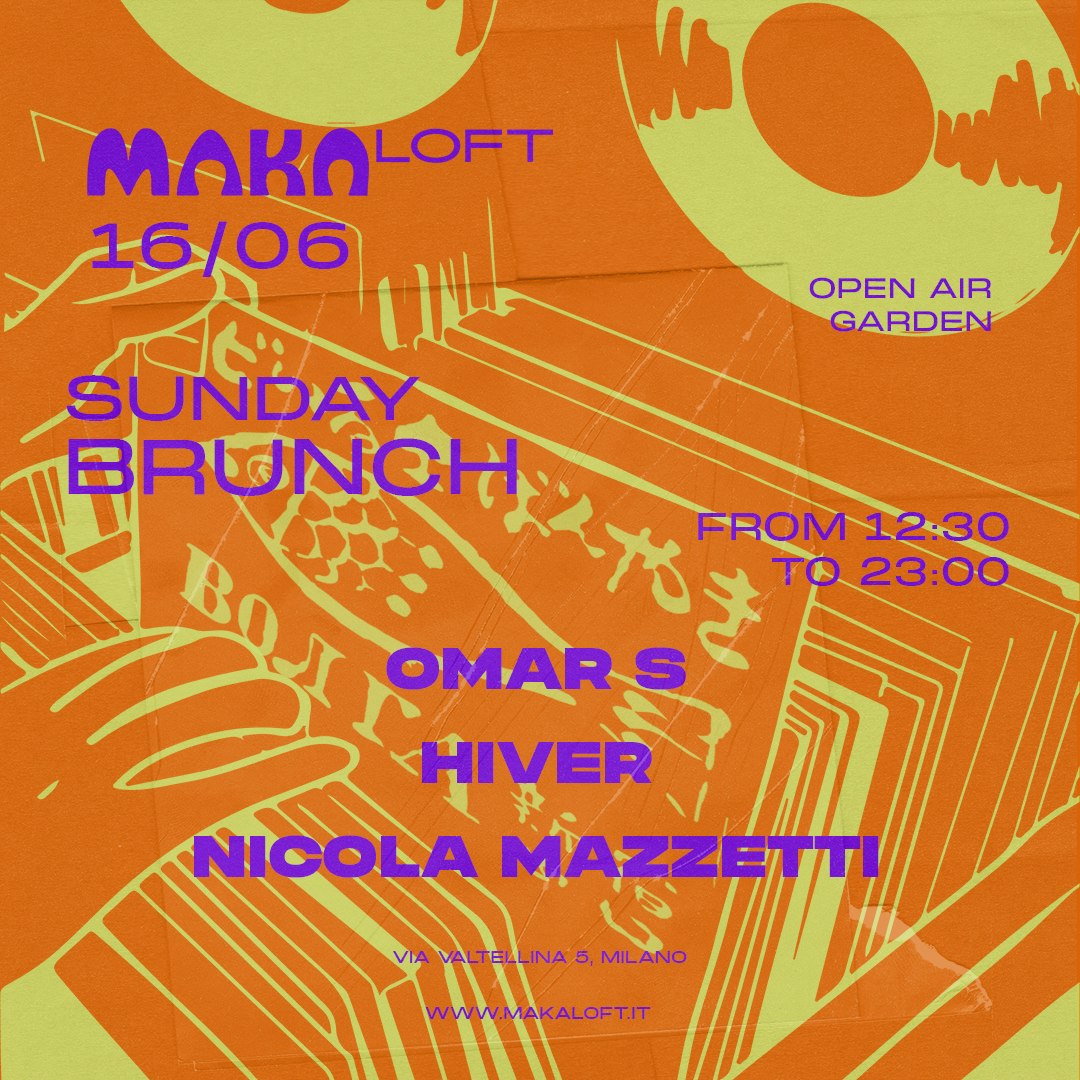 Sunday Brunch w/ Omar S, Nicola Mazzetti, Hiver Bilhetes | Gratuito ...