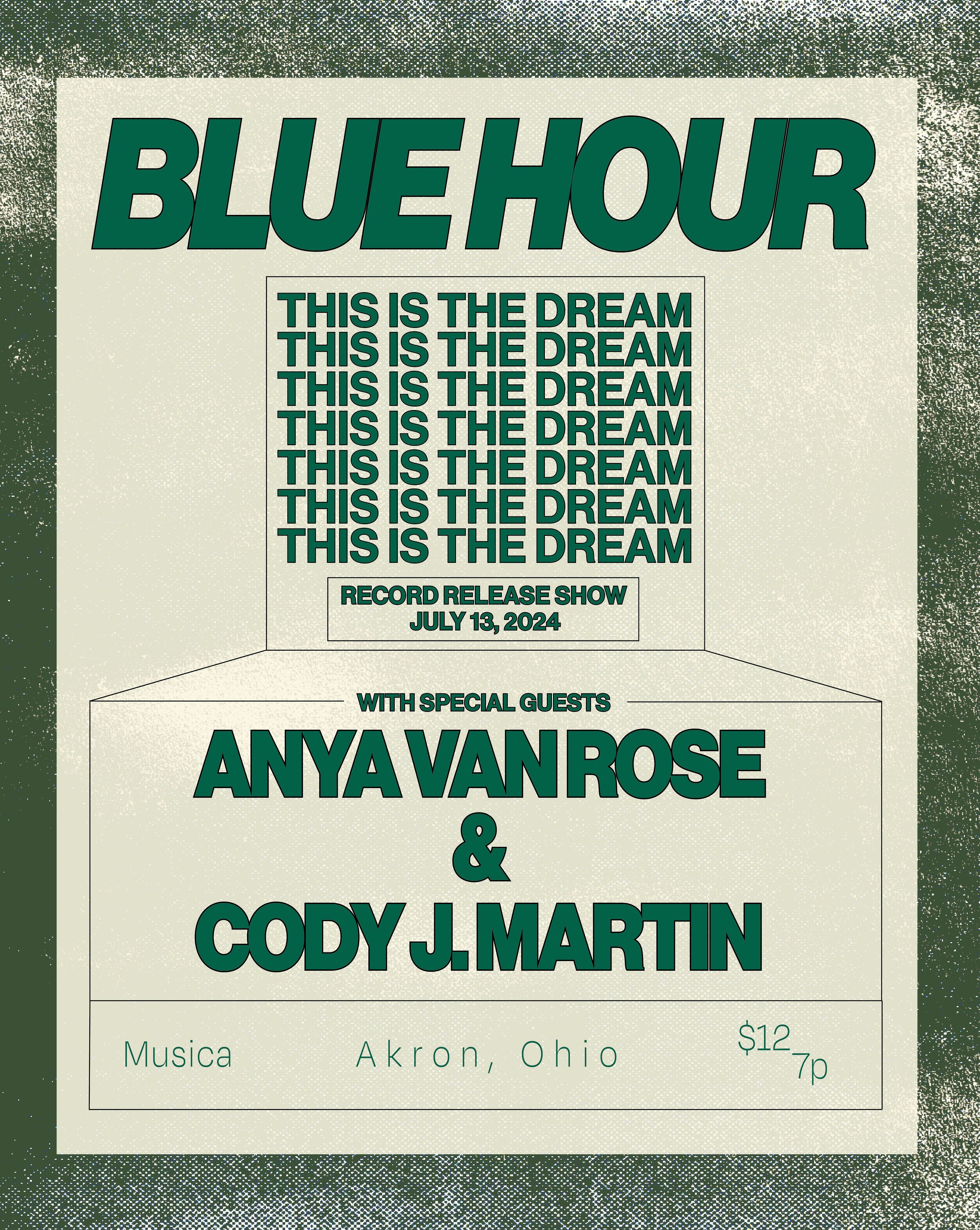 Blue Hour Record Release Show Entradas | 12 $ | 13 jul @ Musica, Akron ...