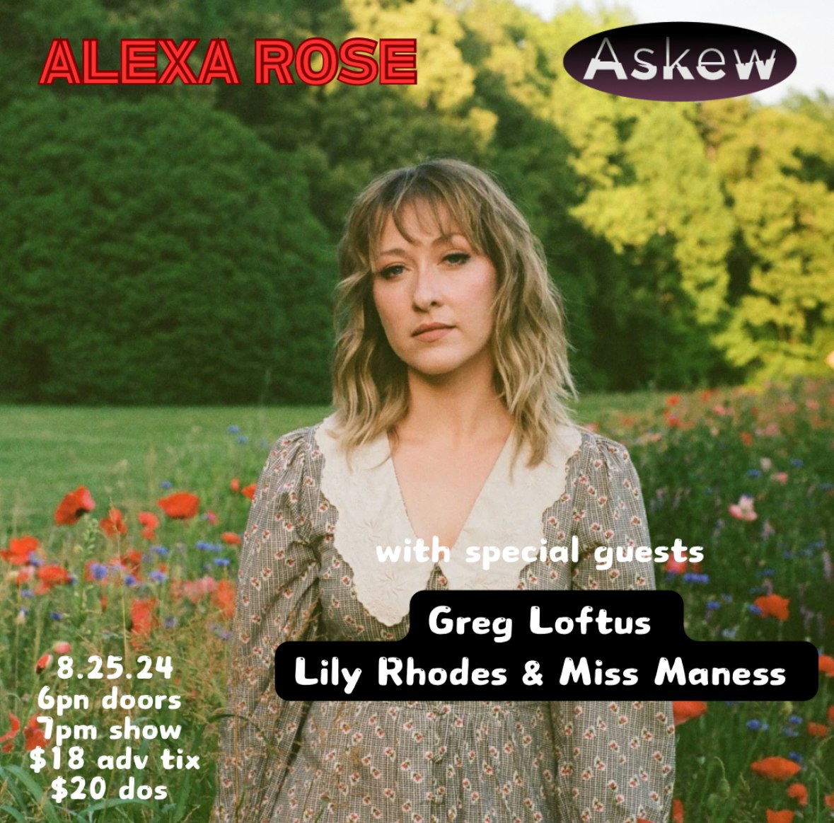 Alexa Rose with Greg Loftus, Lily Rhodes & Miss Maness Bilhetes | $ 20 ...