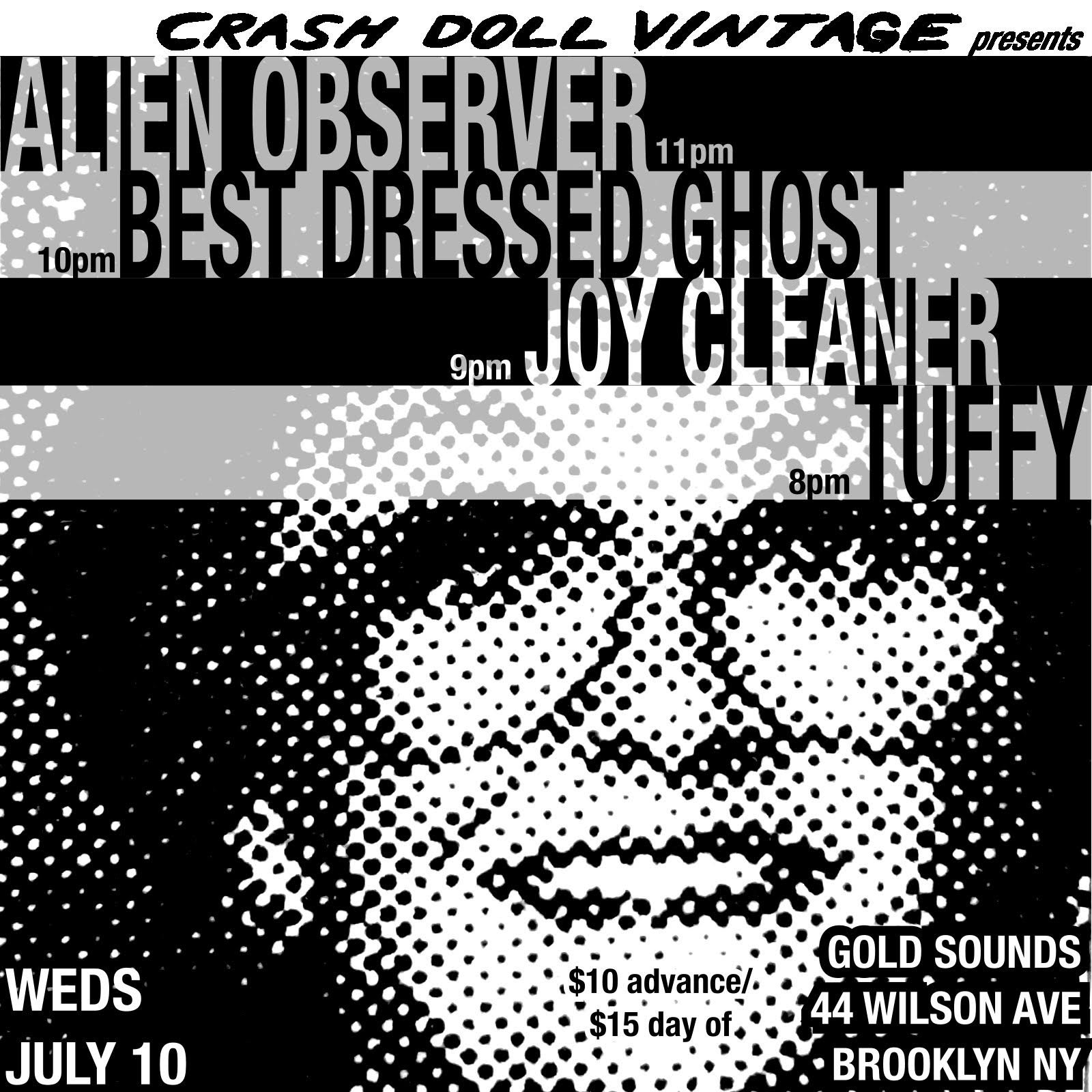 Alien Observer/ Best Dressed Ghost /Joy Cleaner/ Tuffy Bilhetes | $ 12 ...