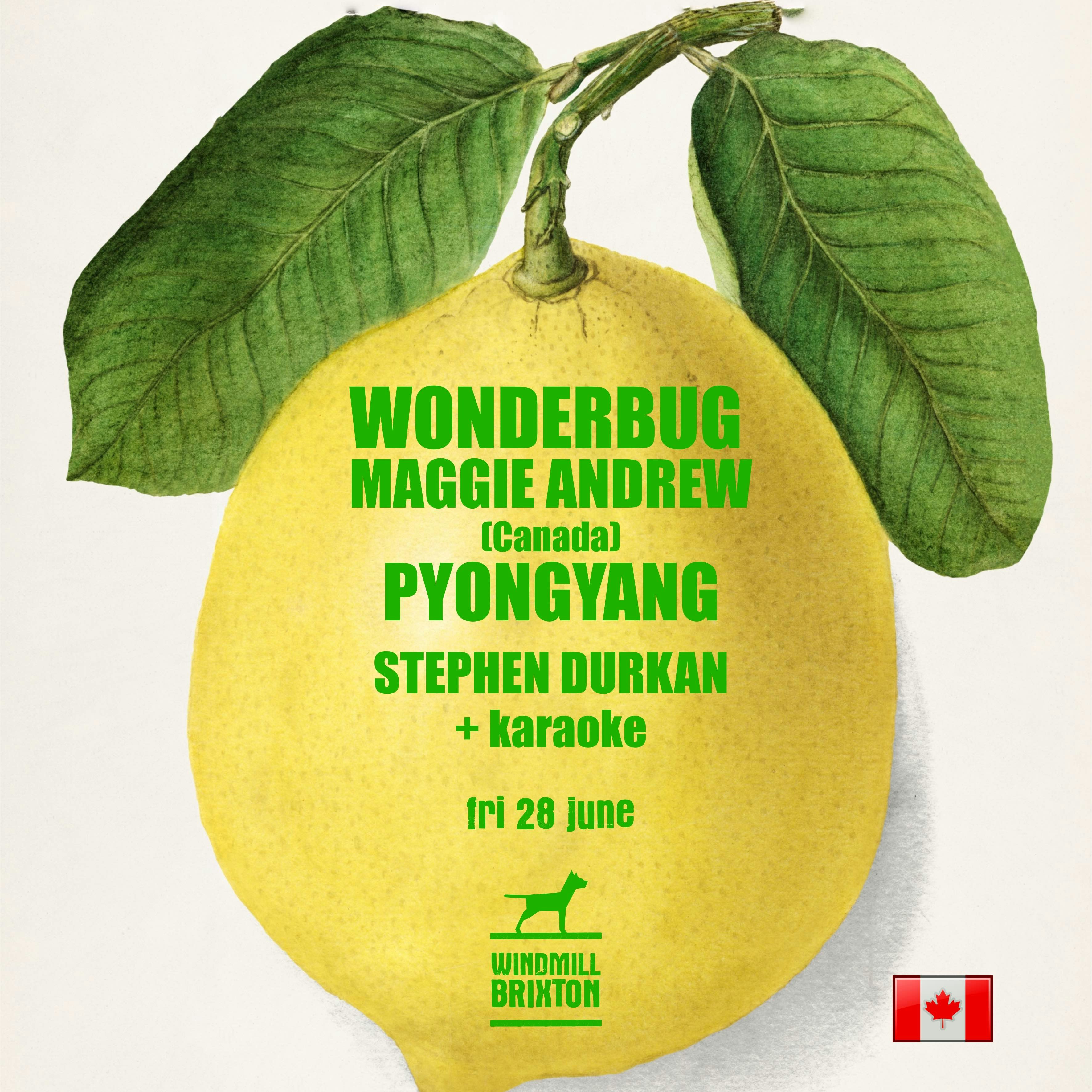Wonderbug, Maggie Andrew, Pyongyang, Stephen Durkan, karaoke Entradas ...