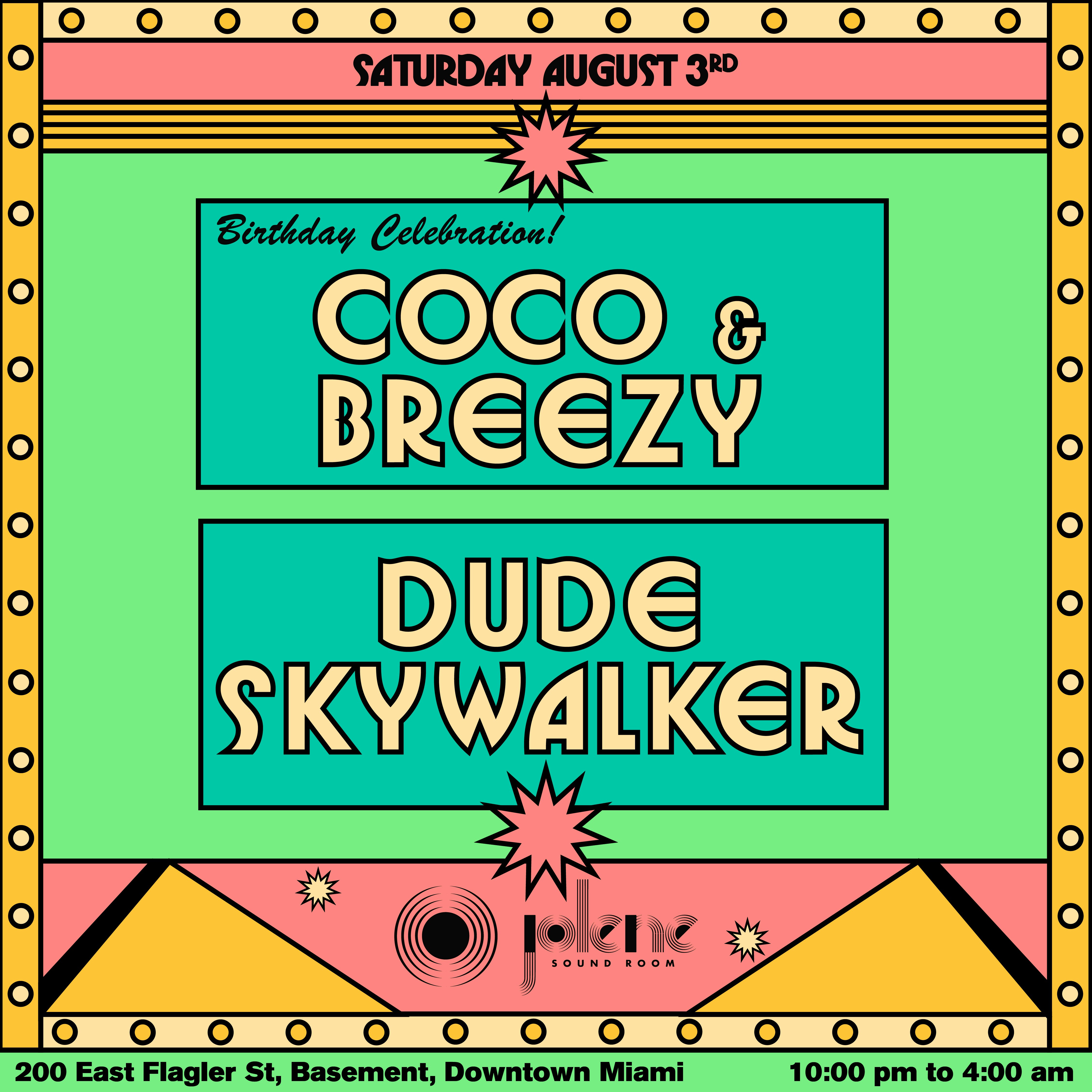 Coco & Breezy, Dude Skywalker, Aug 3rd 10:00pm, Miami, eventseeker