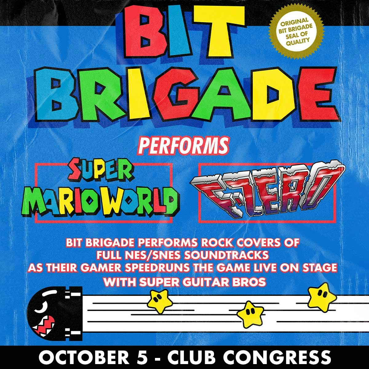 Bit Brigade Performs "Super Mario World" + "F-Zero" LIVE - Hotel Congress