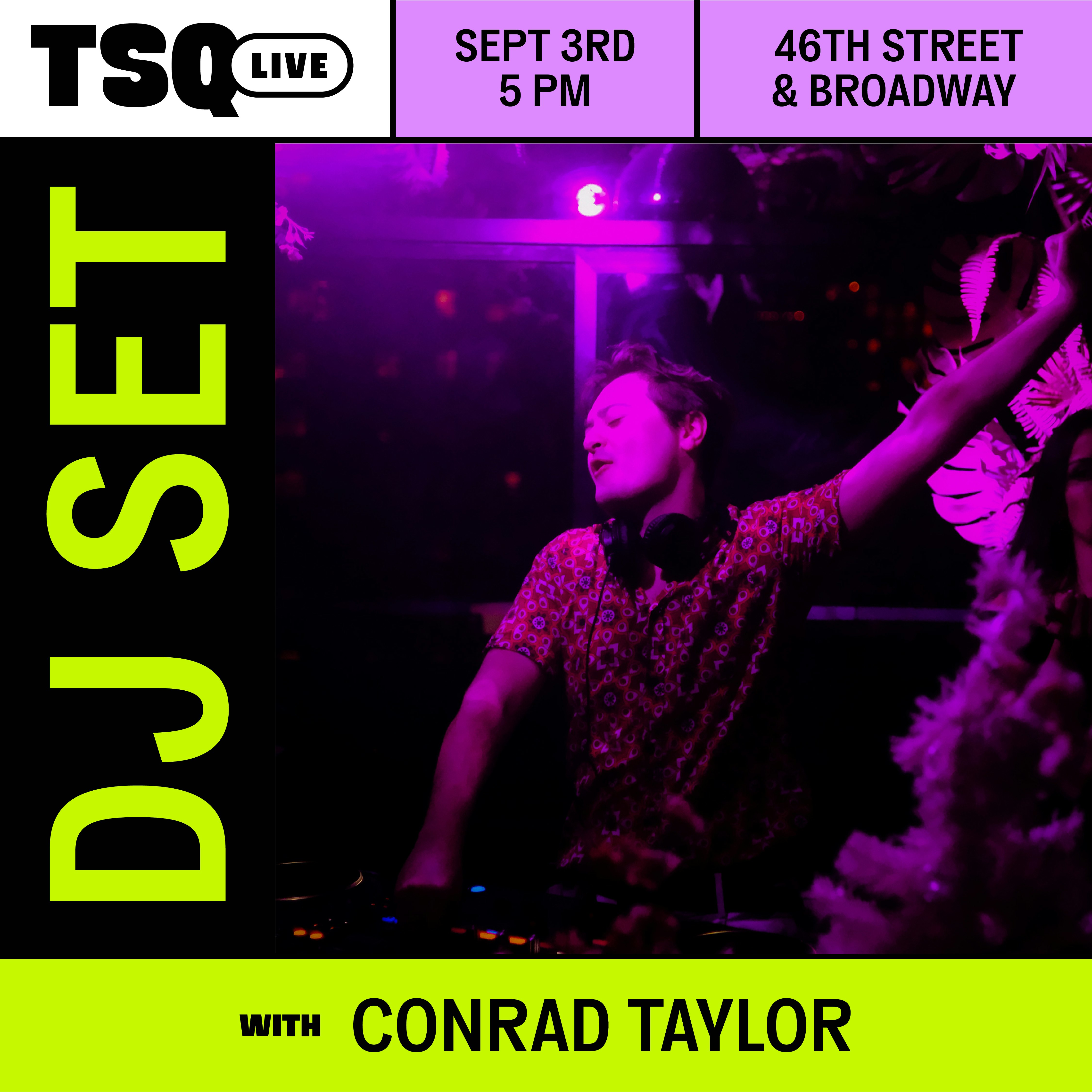 TSQ Live Presents: Conrad Taylor Tickets | Free | 3 Sept @ Times Square ...