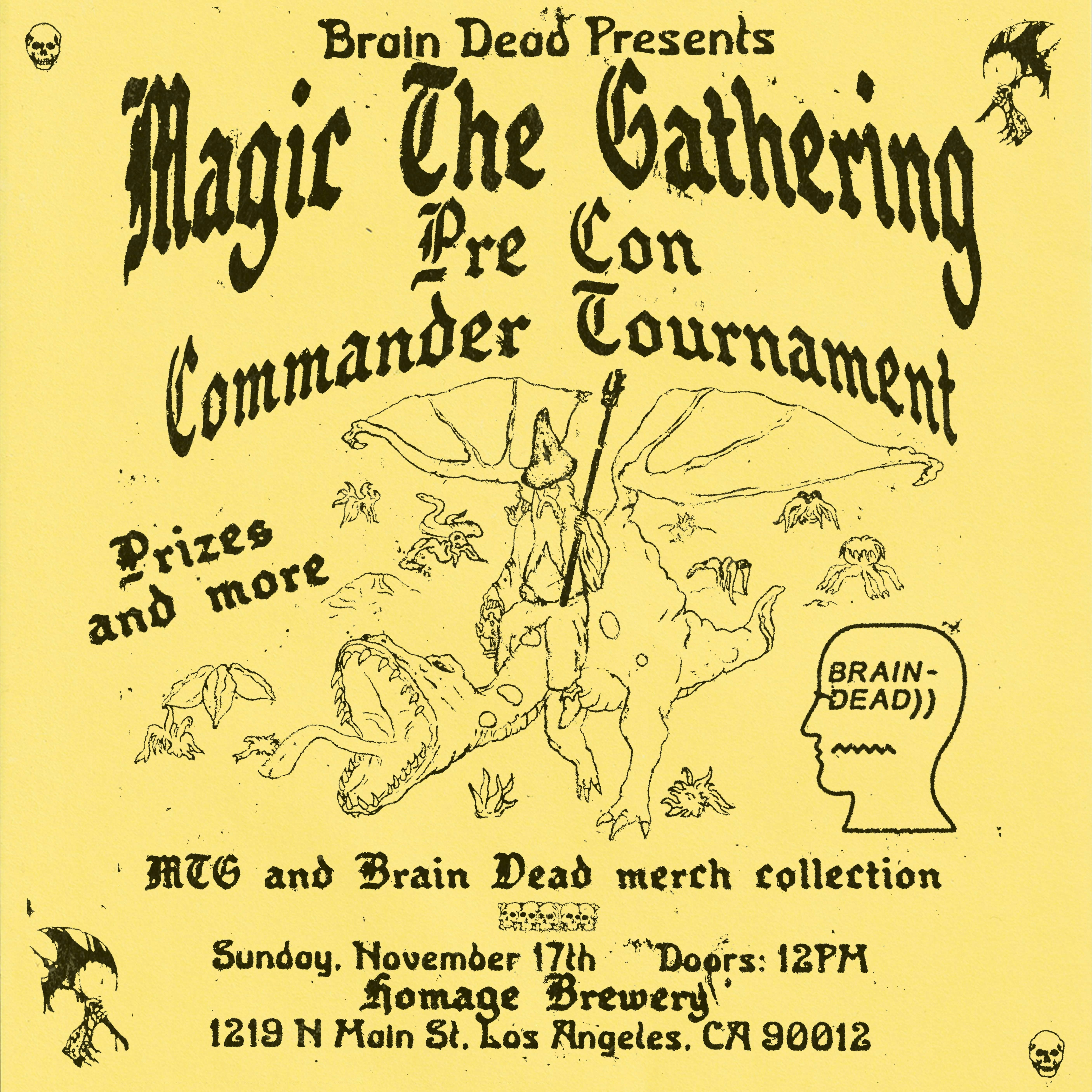 Brain Dead presents MTG Commander Tournament Billets | À partir de ...