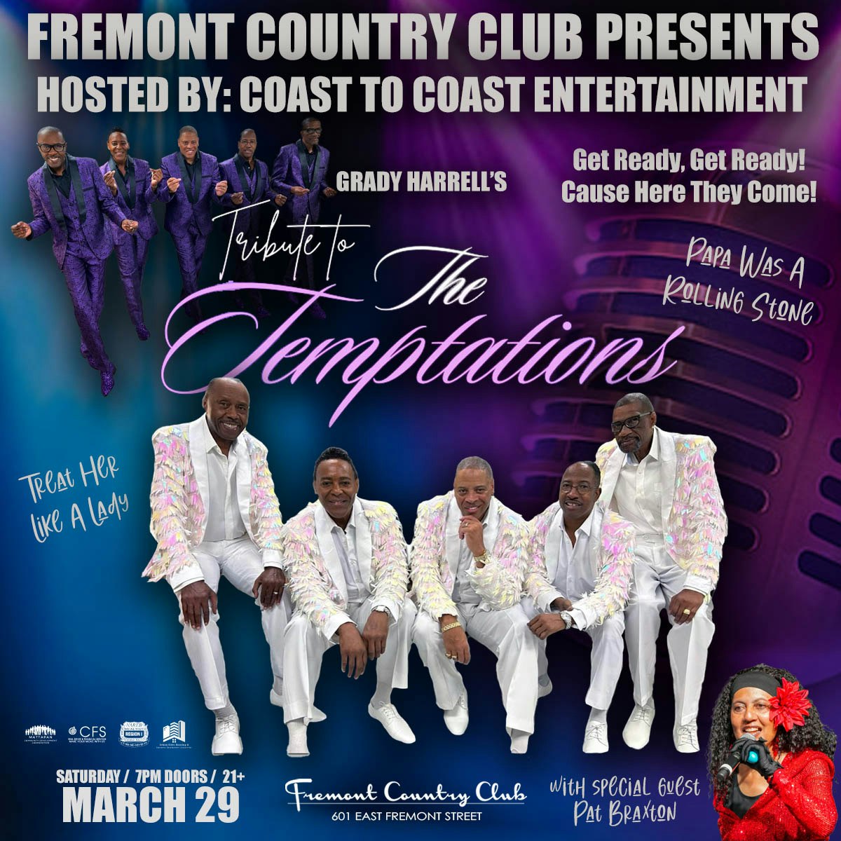 Grady Harrell's Tribute to The Temptations Billets | À partir de 35 ...