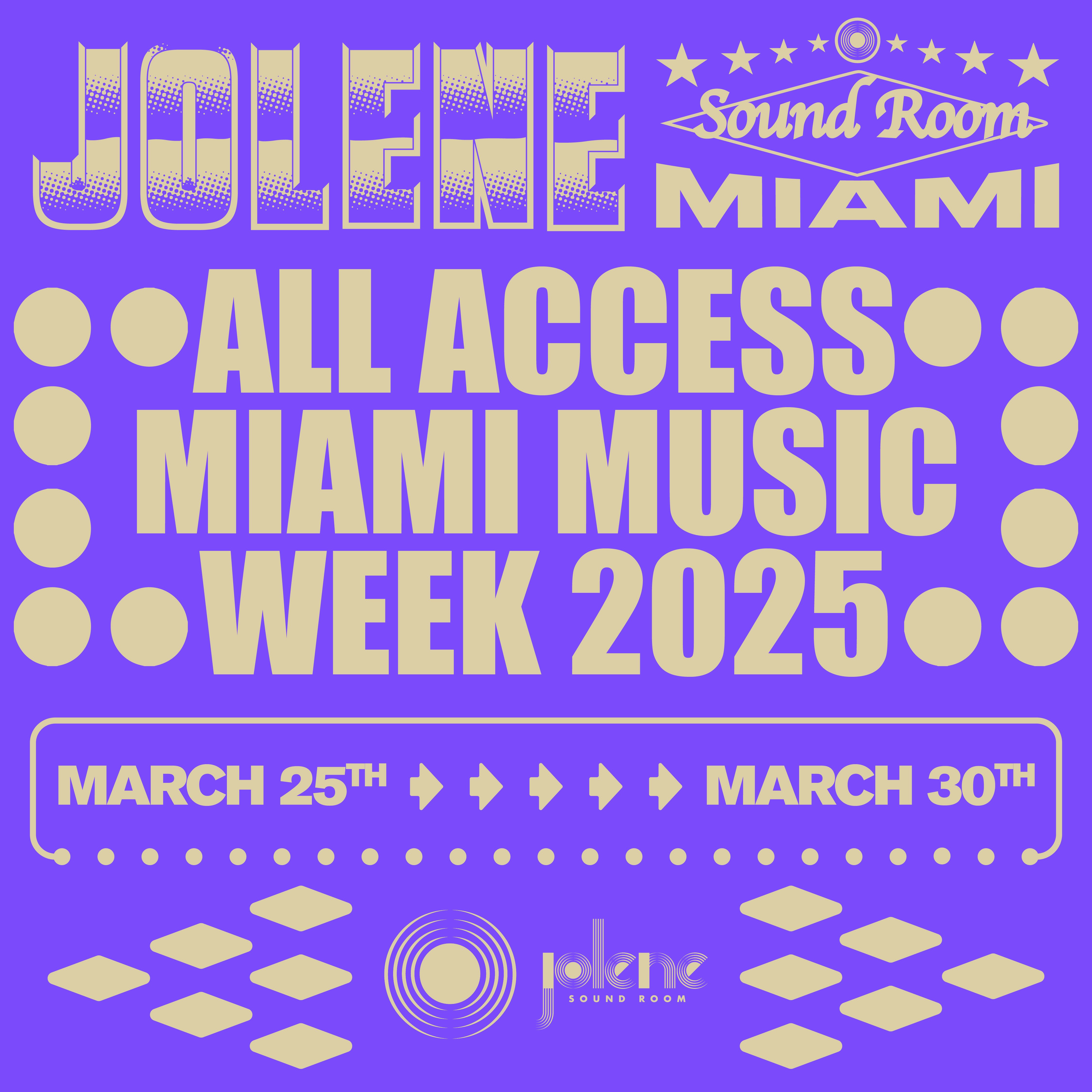 Jolene MMW 2025 All Access Pass Billets | 60 $ | 25 mars @ Jolene Sound ...
