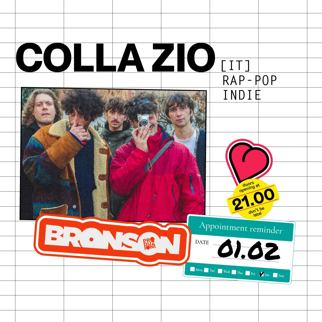 Colla Zio Tickets | €10 | 1 Feb @ Bronson, Ravenna | DICE