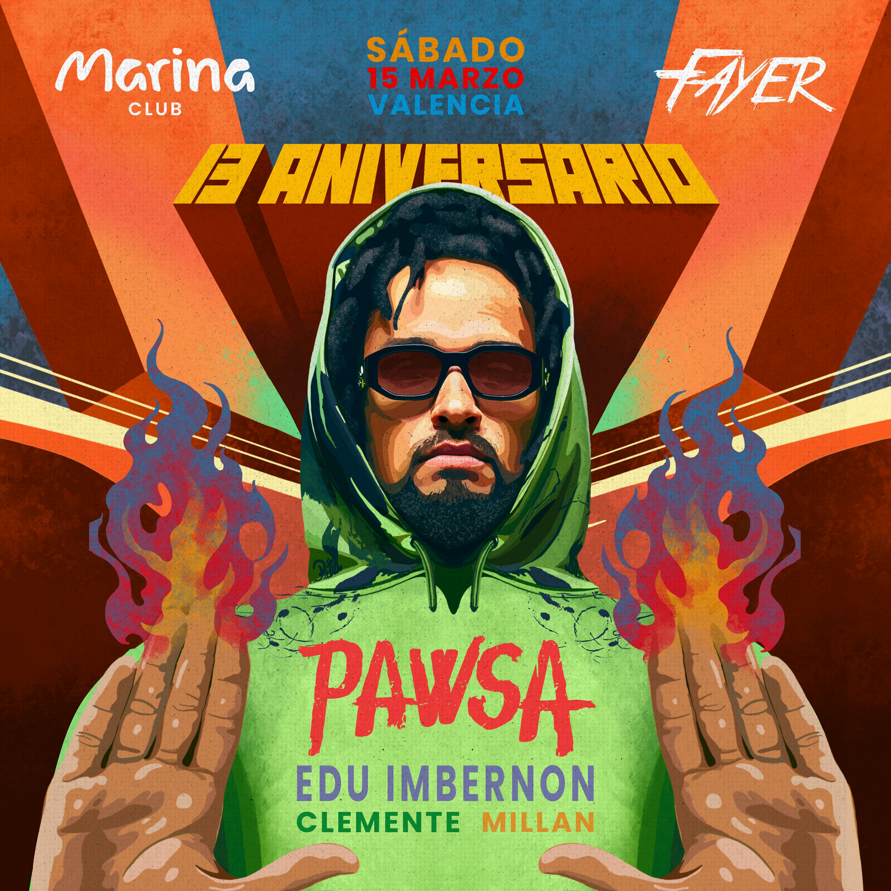 Pawsa para celebrar 13 años de Fayer Tickets | From €27.54 | Mar 15 ...