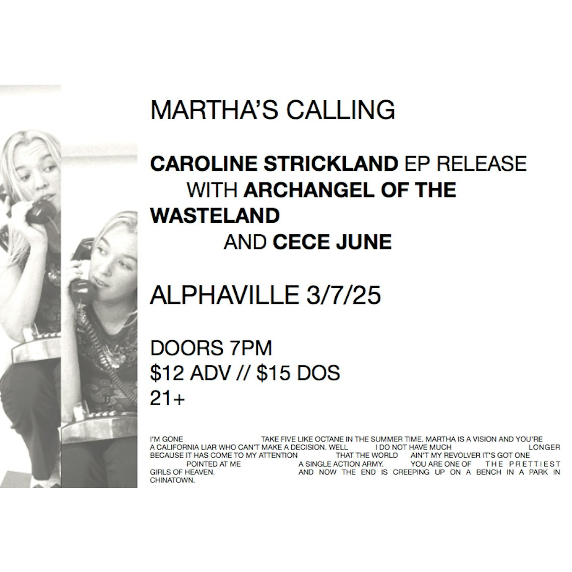 Caroline Strickland (EP Release) Billets | 13,60 $ | 7 mars ...