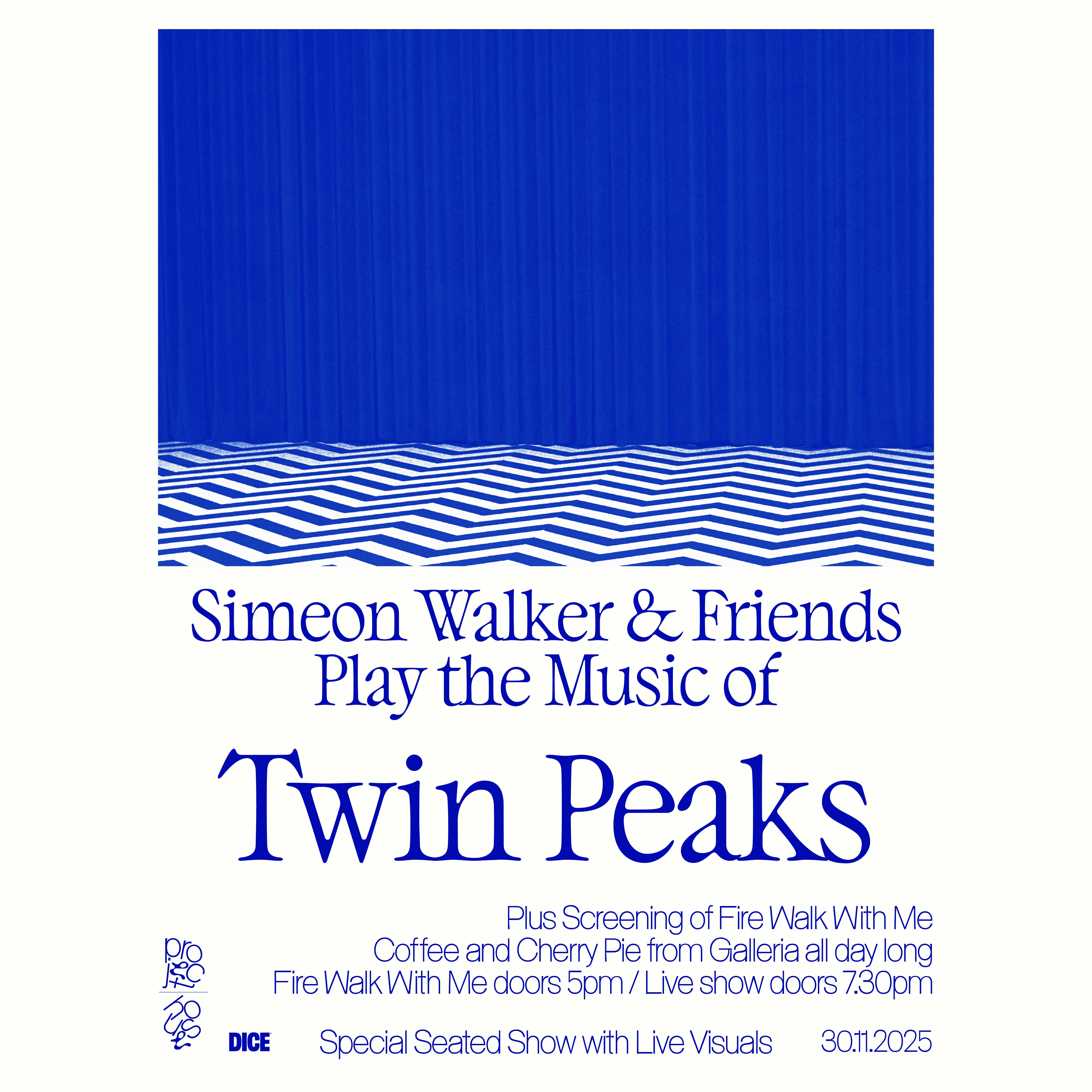 Simeon Walker and Friends Play the Music of Twin Peaks Tickets | £17.43 ...