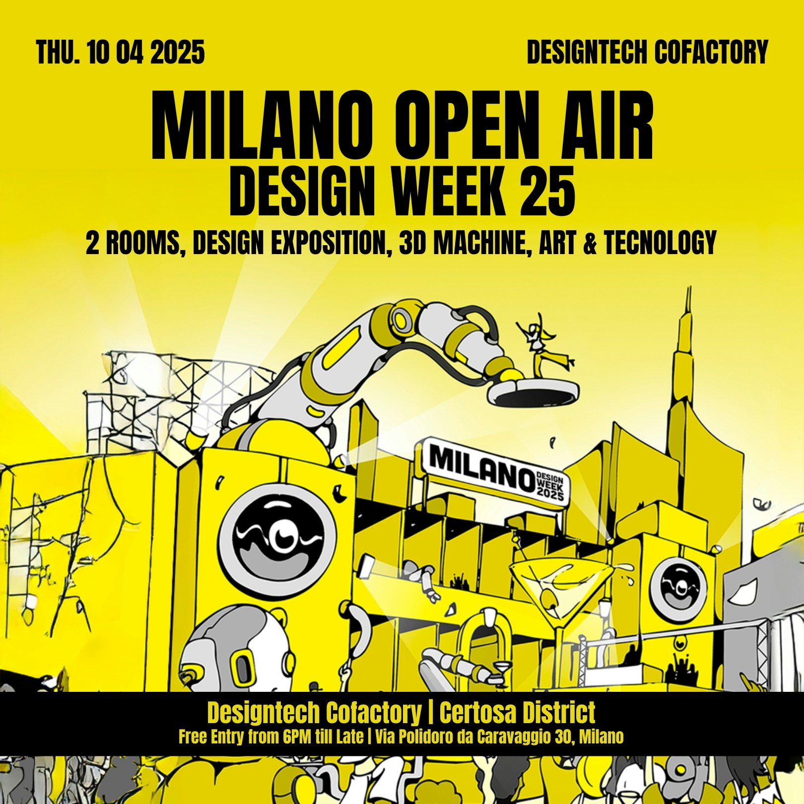 Milano Open Air - Design Week 2025 - Designtech CoFactory Billets | Gratuit | 10 avr ...