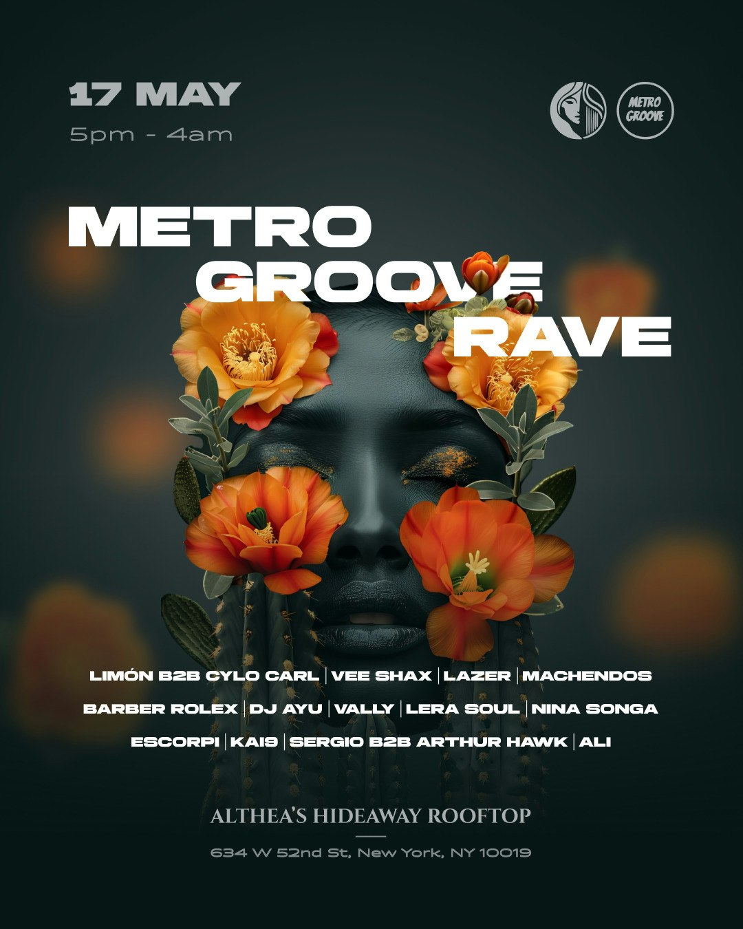 Metro Groove: RAVE Billets | À partir de Gratuit | 17 mai @ Althea's ...