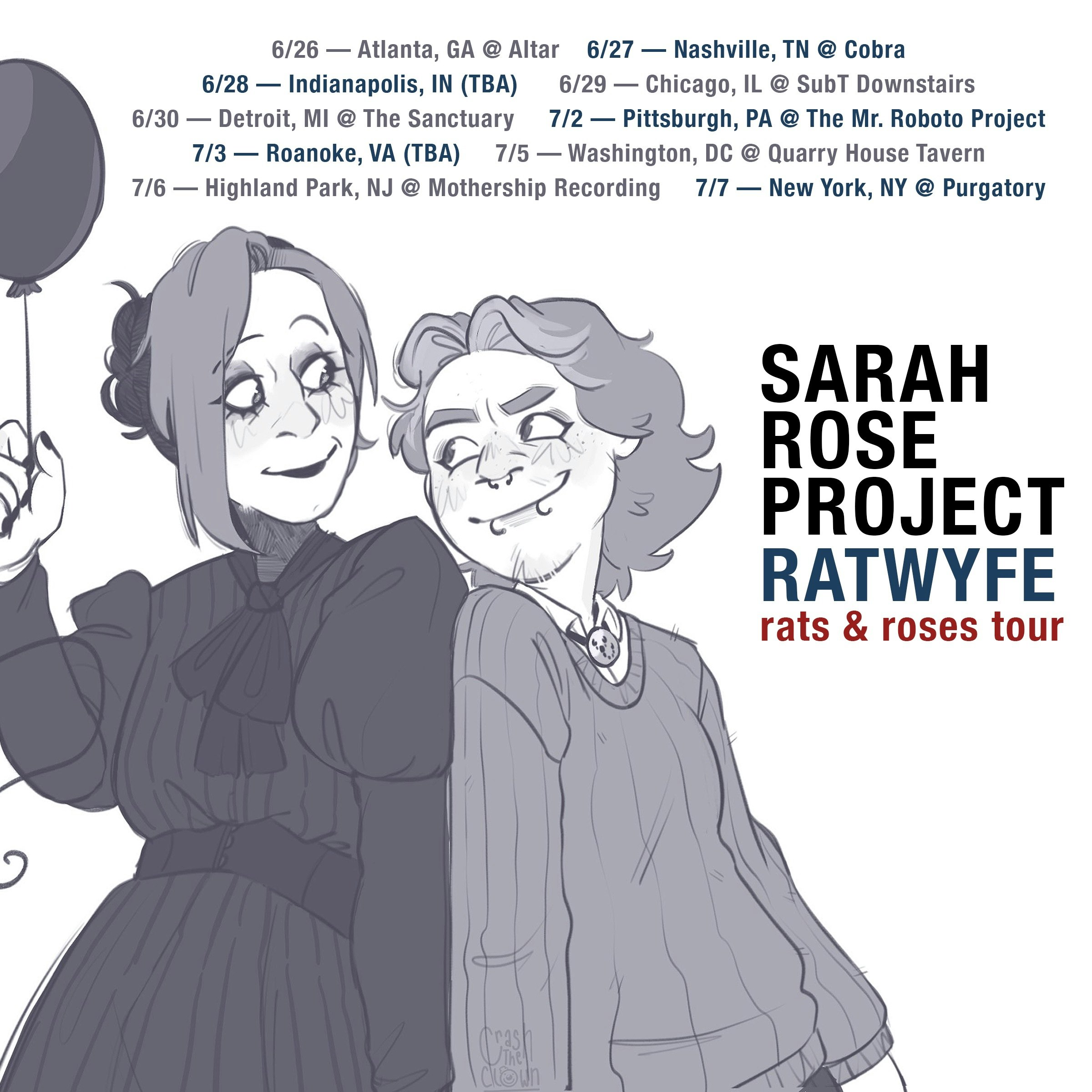 Sarah Rose Project w/ Ratwyfe Tickets | 17 $ | 7. Juli @ Purgatory, New ...