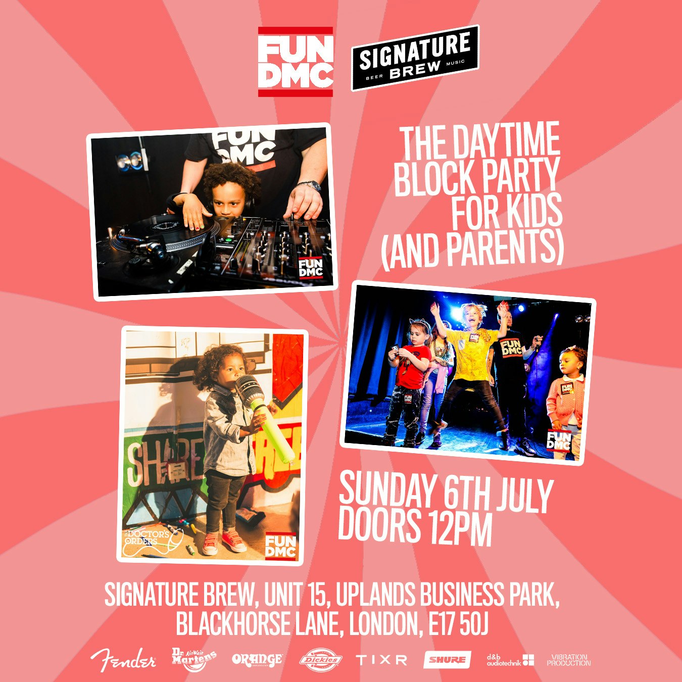 FUN DMC - The Family Block Party! | London Tickets | From Free | Jul 6 ...
