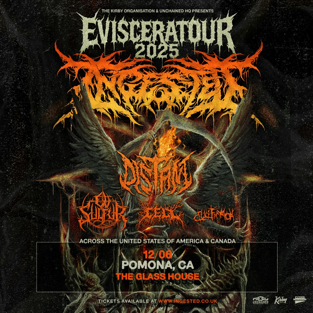 Ingested "Evisceratour 2025" Tickets | $33.22 | 6 Dec @ The Glass House ...