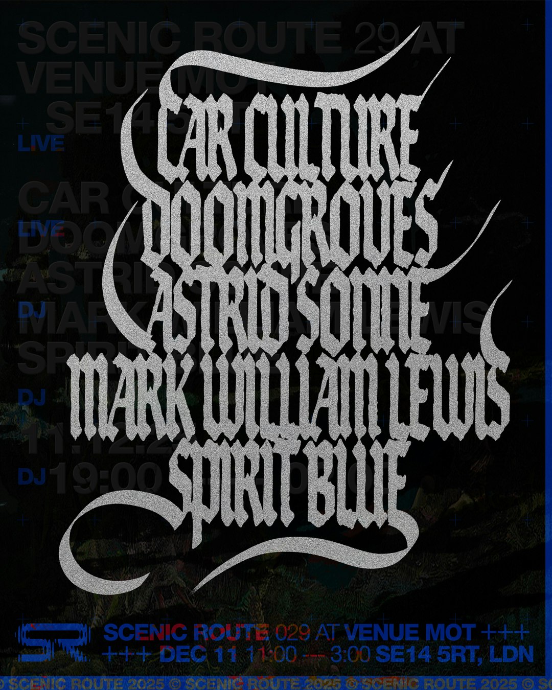 Scenic Route Presents Car Culture, Laura Groves x Doom, mark william ...