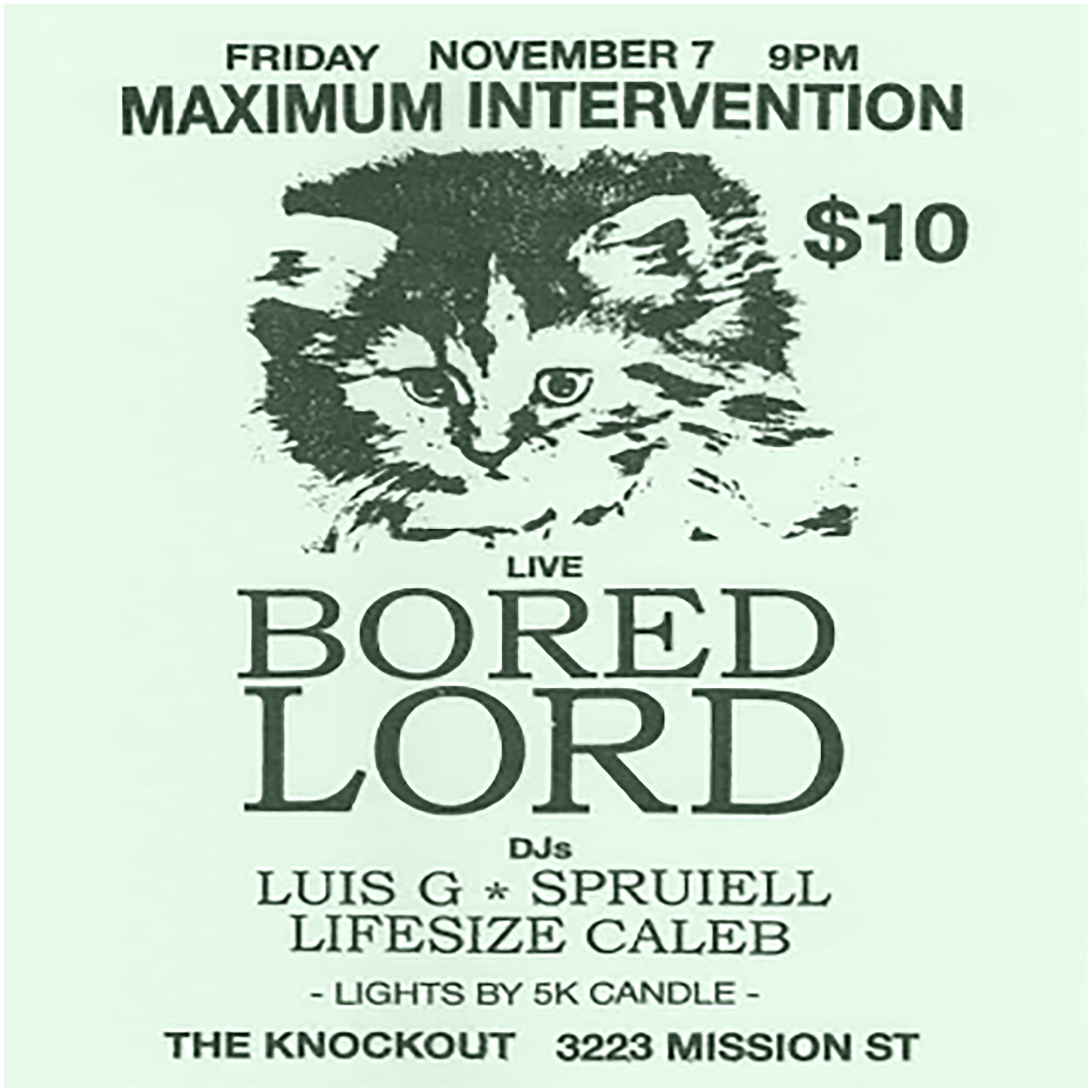 THE MAXIMUM INTERVENTION FRIDAY NIGHT DANCE PARTY WITH LIVE MUSIC FROM ...