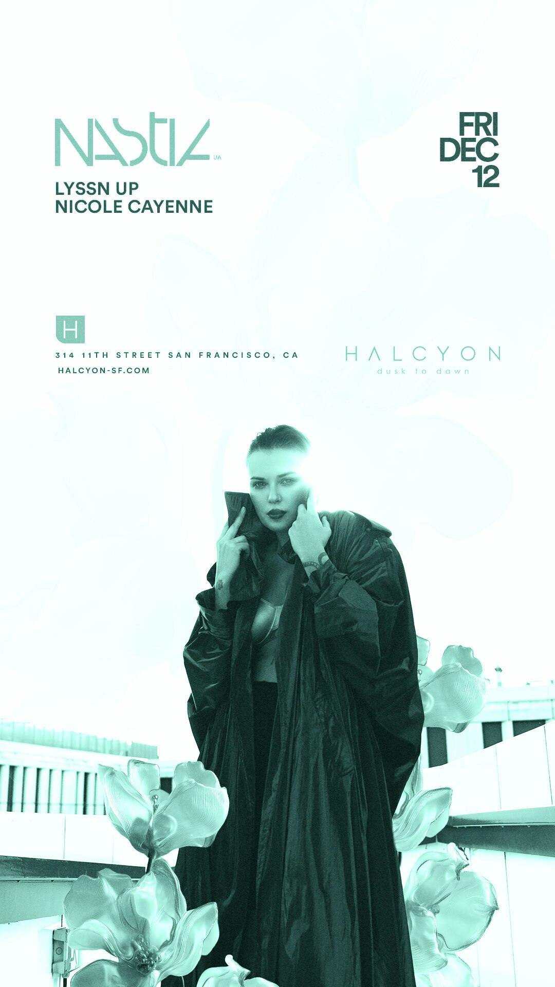 NASTIA Billets | À partir de 12 $ | 12 déc. @ Halcyon SF, San Francisco ...