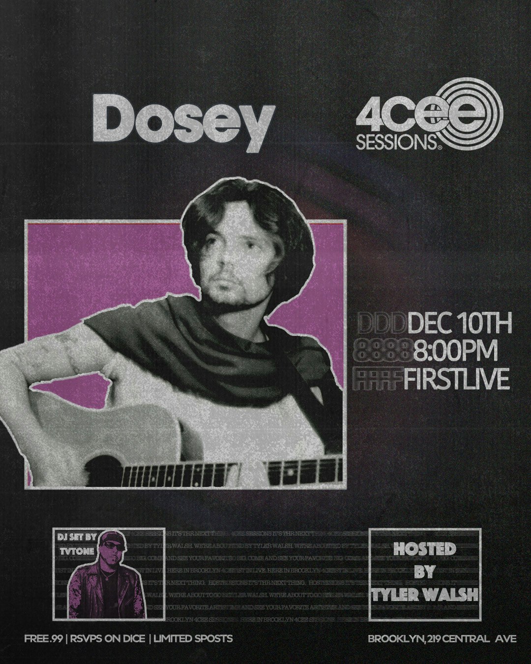Dosey - 4Cee Sessions Biglietti | Gratis | 10 dic @ FIRSTLIVE ...