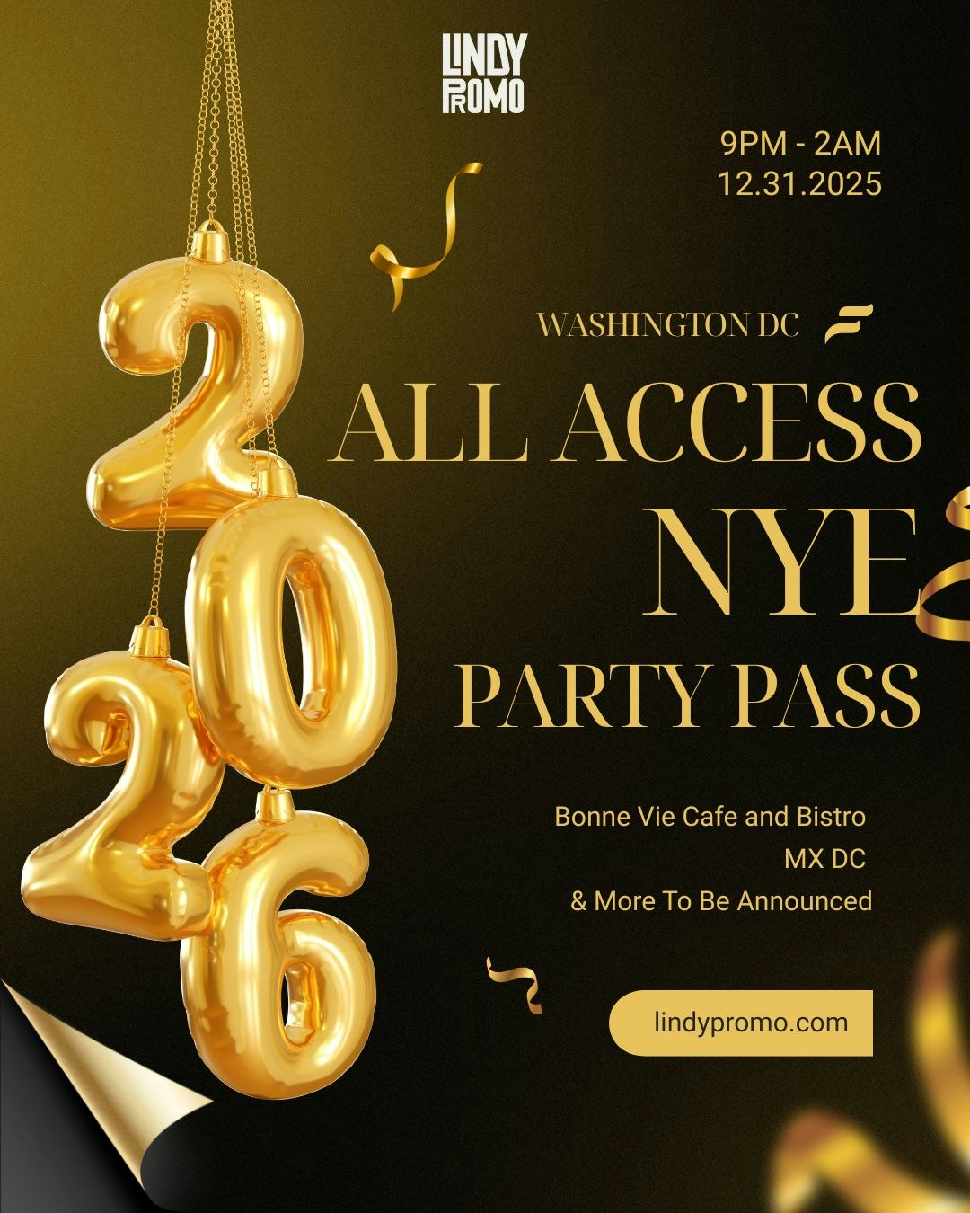 All Access New Year's Eve DC Party Pass Bilhetes | A partir de $ 45,32 ...