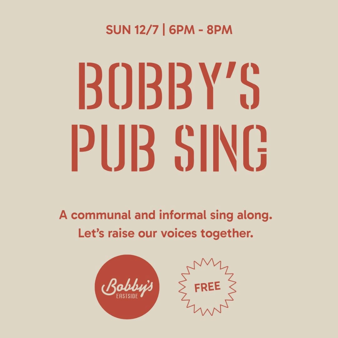 Bobby's Pub Sing @ Bobby's Eastside Biglietti | Gratis | 4 gen @ Bobby ...