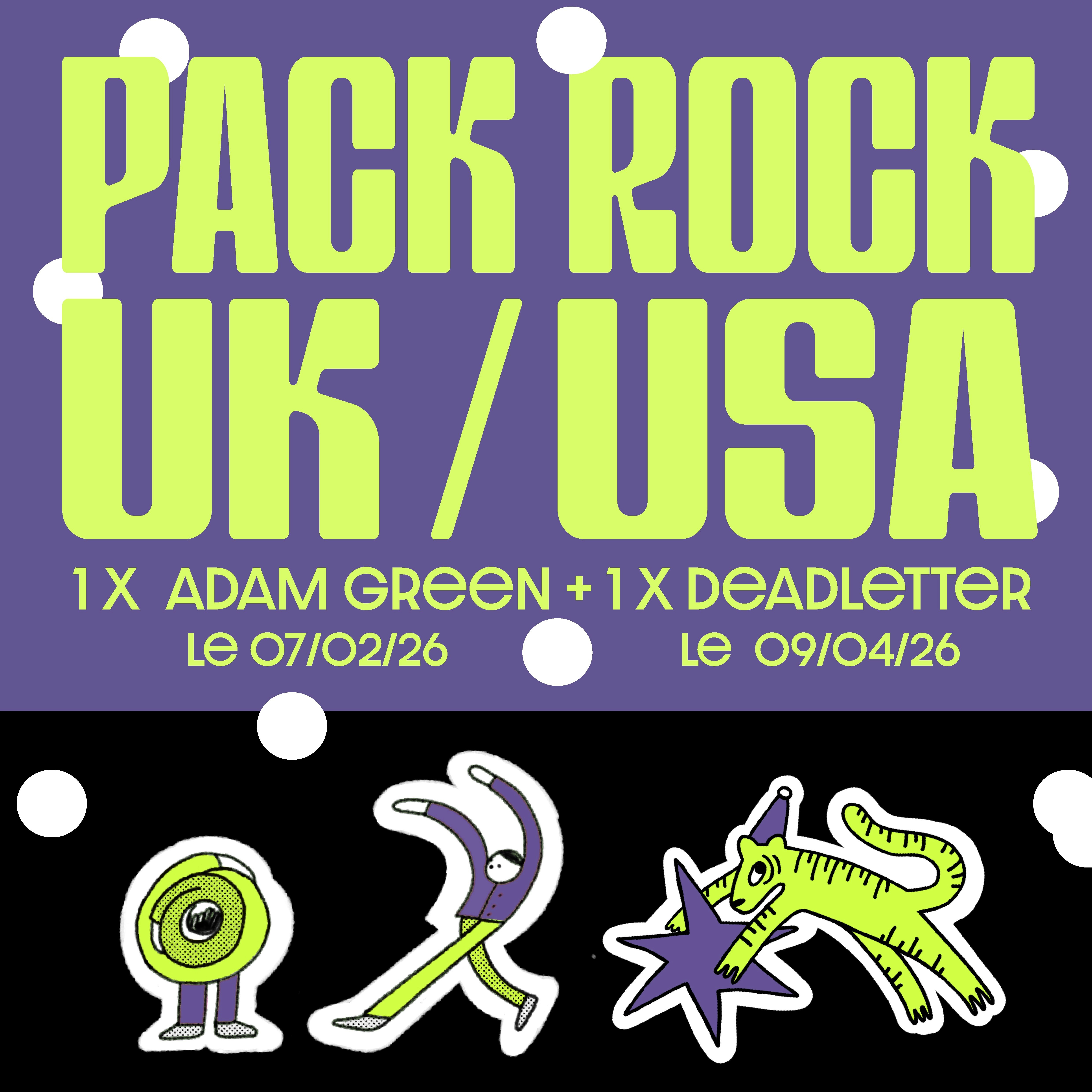 Pack Rock UK/USA : Adam Green / Deadletter Tickets | €44.50 | Feb 7 ...
