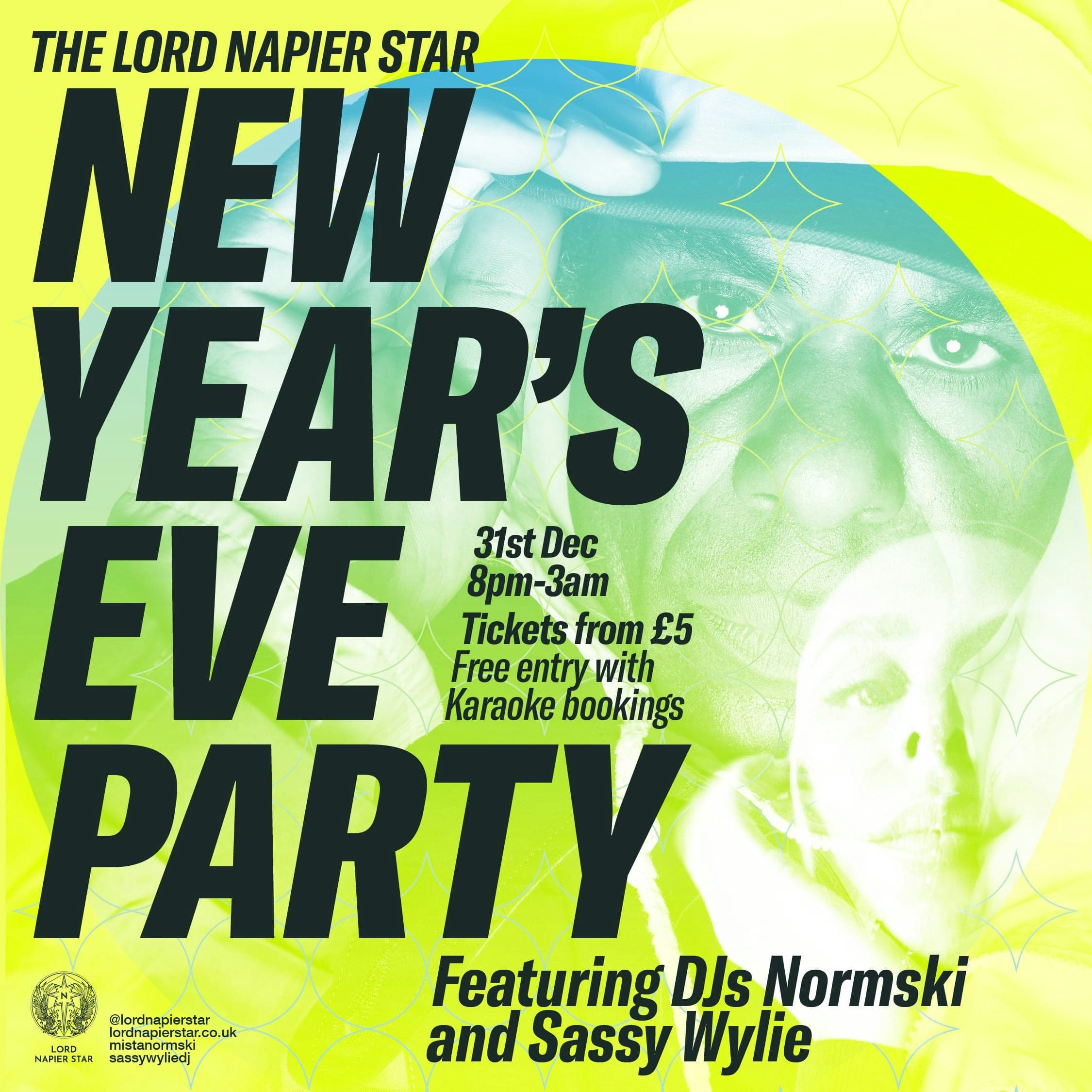 The Lord Napier Star 2025 New Year's Eve Party Tickets | From £6.18 ...