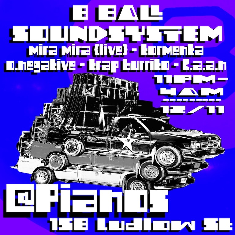 8 BALL SOUNDSYSTEM: Mira Mira (live), O.negative, Tormenta + more ...