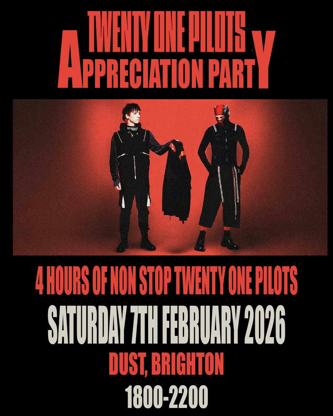 Twenty One Pilots Appreciation Party Tickets | From £9.38 | Feb 7 ...