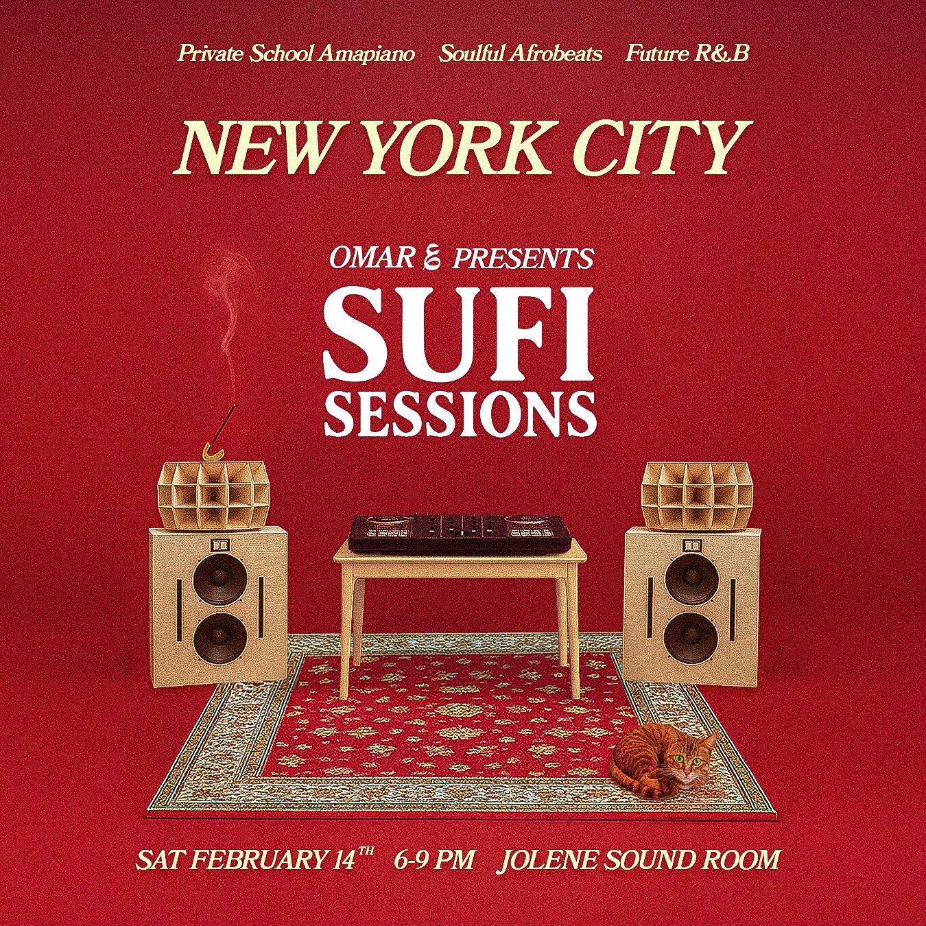 Omar ؏ Presents: Sufi Sessions Tickets | $24.99 | 14 Feb @ Jolene Sound ...