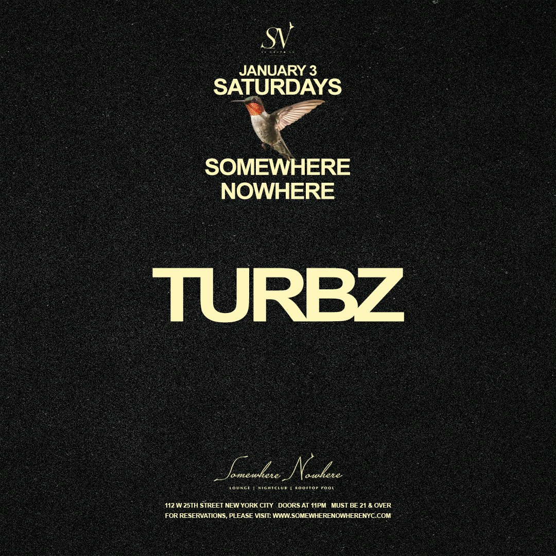 Turbz Tickets | Ab 69,47 $ | 3. Jan. @ Somewhere Nowhere NYC, New York ...