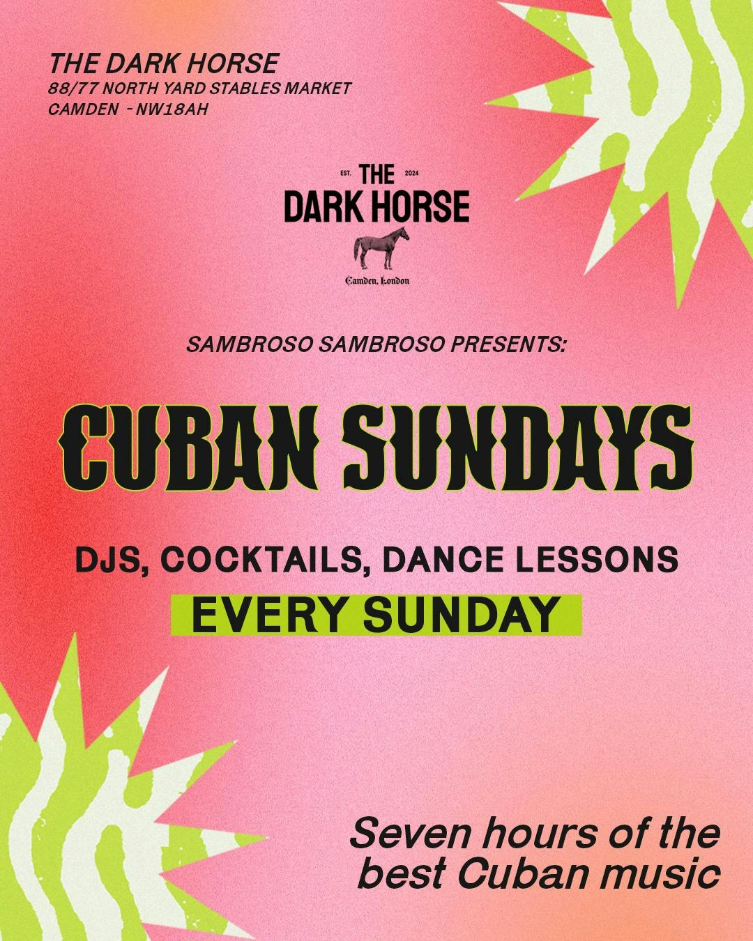Cuban Sundays Tickets | From £11.50 | Feb 8 @ The Dark Horse Stables ...