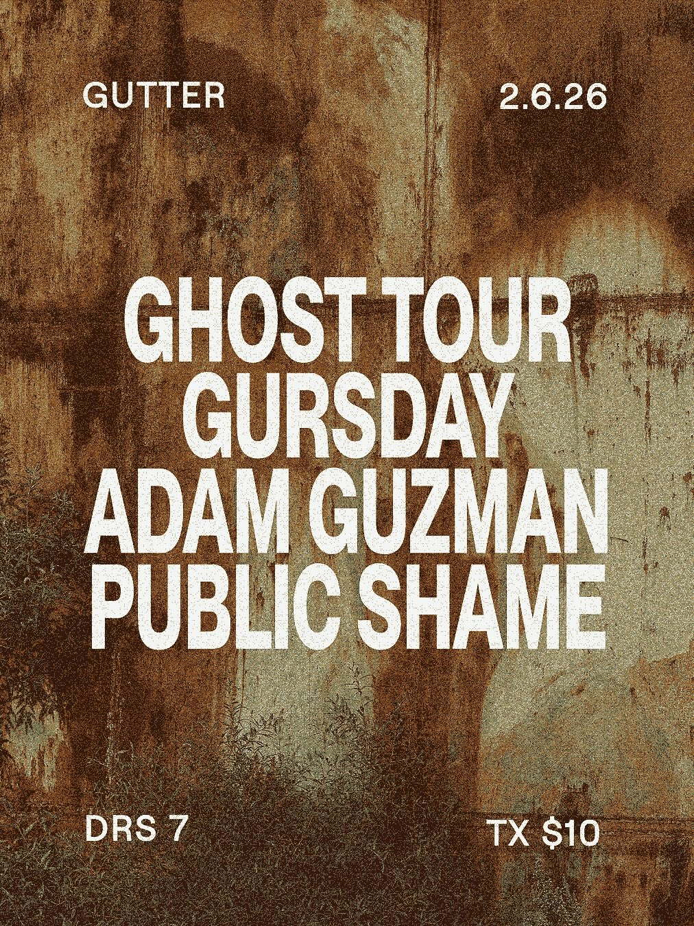 LIVE SHOW! Public Shame, Adam Guzman, Gursday, Ghost Tour Tickets | $13 ...