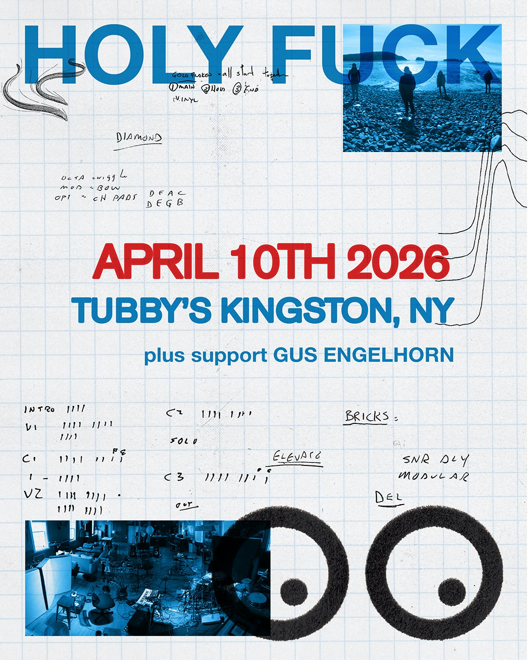 Holy Fuck + Gus Englehorn Tickets | $24.72 | 10 Apr @ Tubby’s Kingston ...