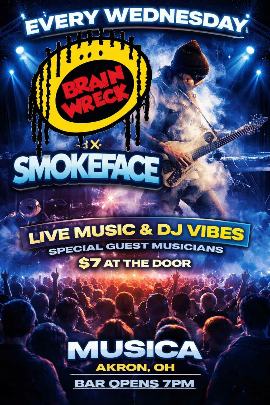 MIDWEEK JUMP OFF W/ SMOKEFACE & BRAINWRECK Tickets | $7 | 14 Jan ...