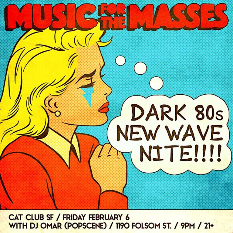 MUSIC FOR THE MASSES [DARK 80's NEW WAVE NITE] S.F Tickets | $11.33 ...
