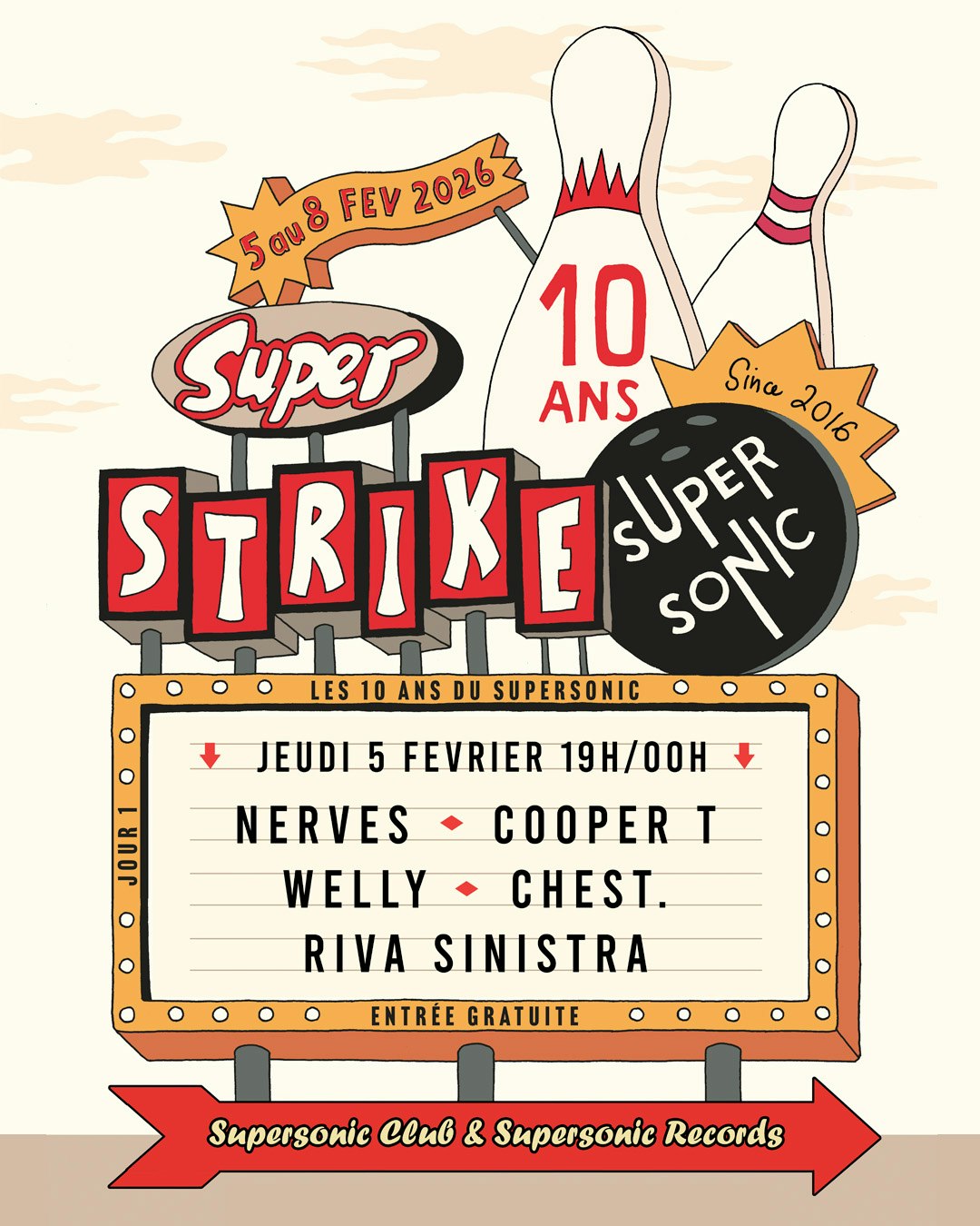 Strike! les 10 ans: Nerves + Welly + Cooper T + chest. + Riva Sinistra ...